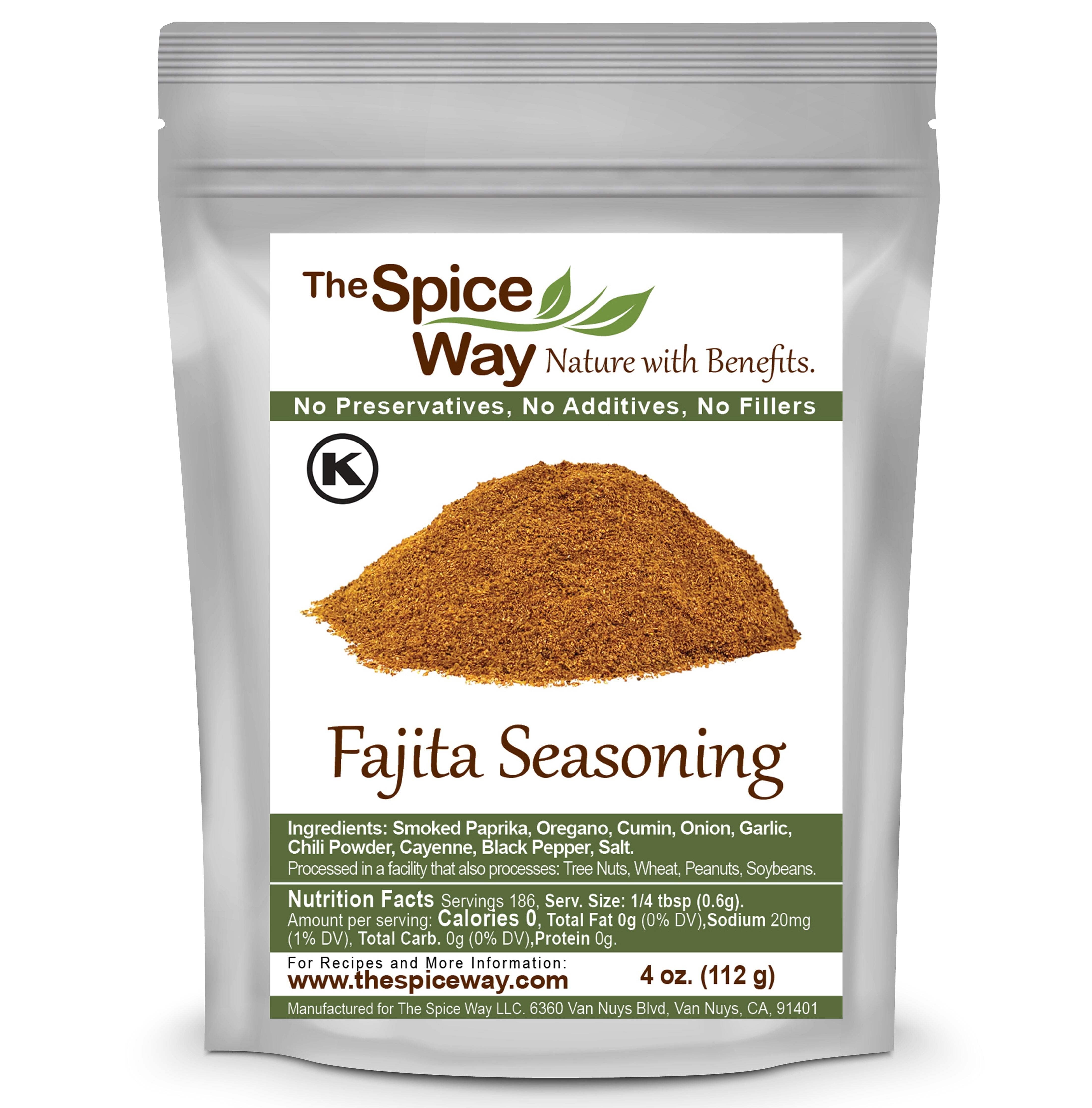 The Spice Way Fajita Seasoning - Traditional Mexican Spice Blend, All ...
