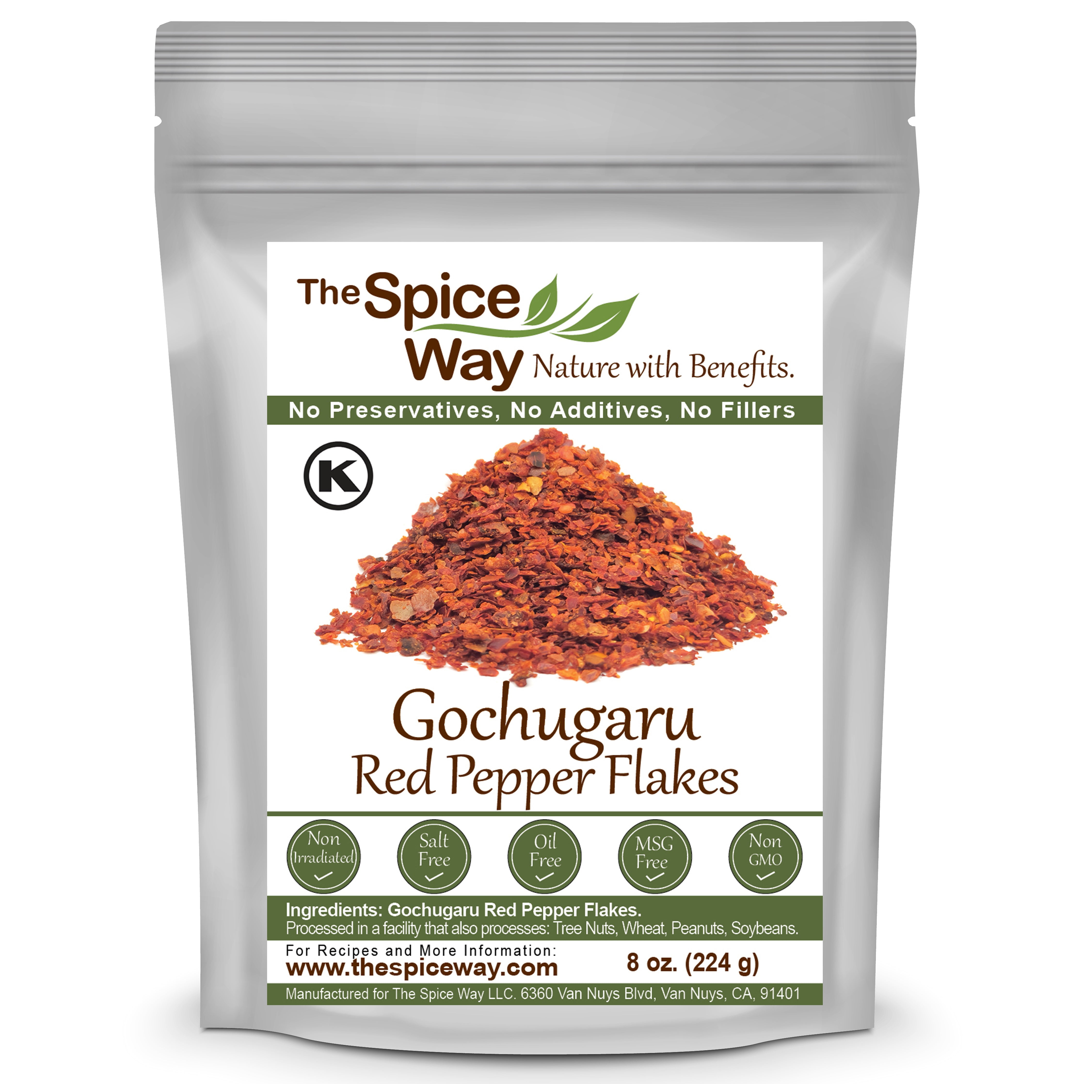 The Spice Way Gochugaru Korean Red Pepper Flakes, Pure and Natural ...