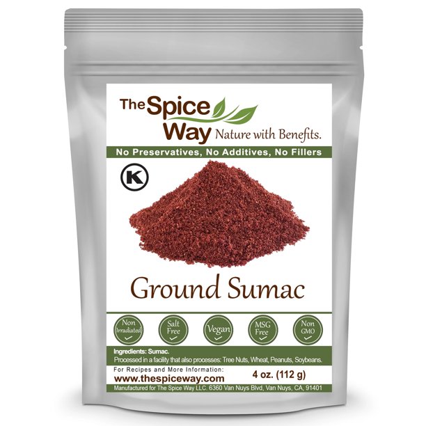 The Spice Way Ground Sumac - Middle Eastern and Turkish Cuisine Spice ...