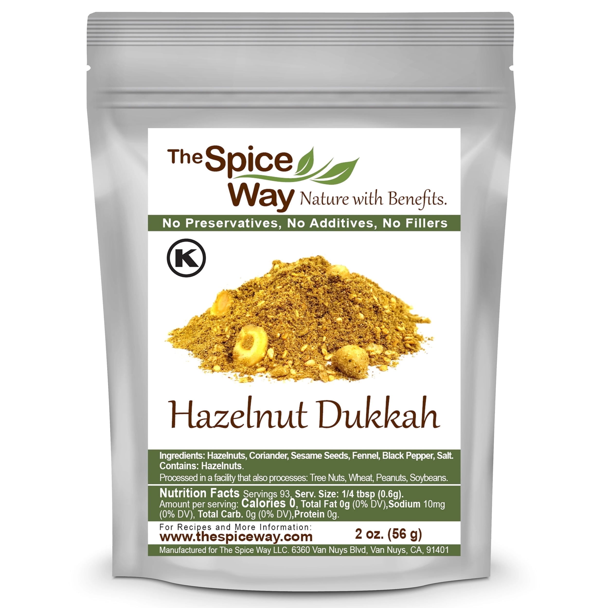 The Spice Way Hazelnut Dukkah Seasoning - Traditional Egyptian Spice ...
