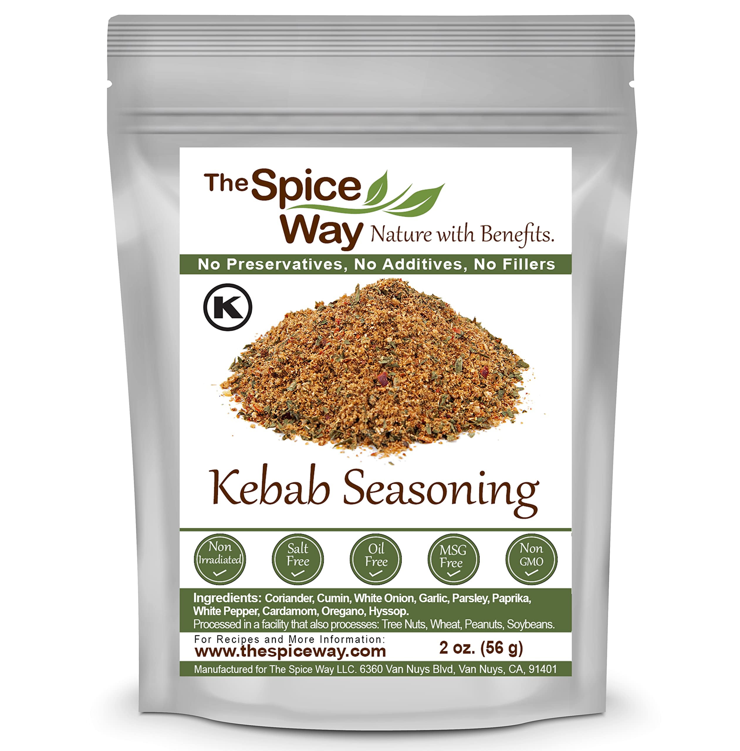 The Spice Way Kebab TSF6 Seasonings - Meat and Poultry Spice Blend No ...