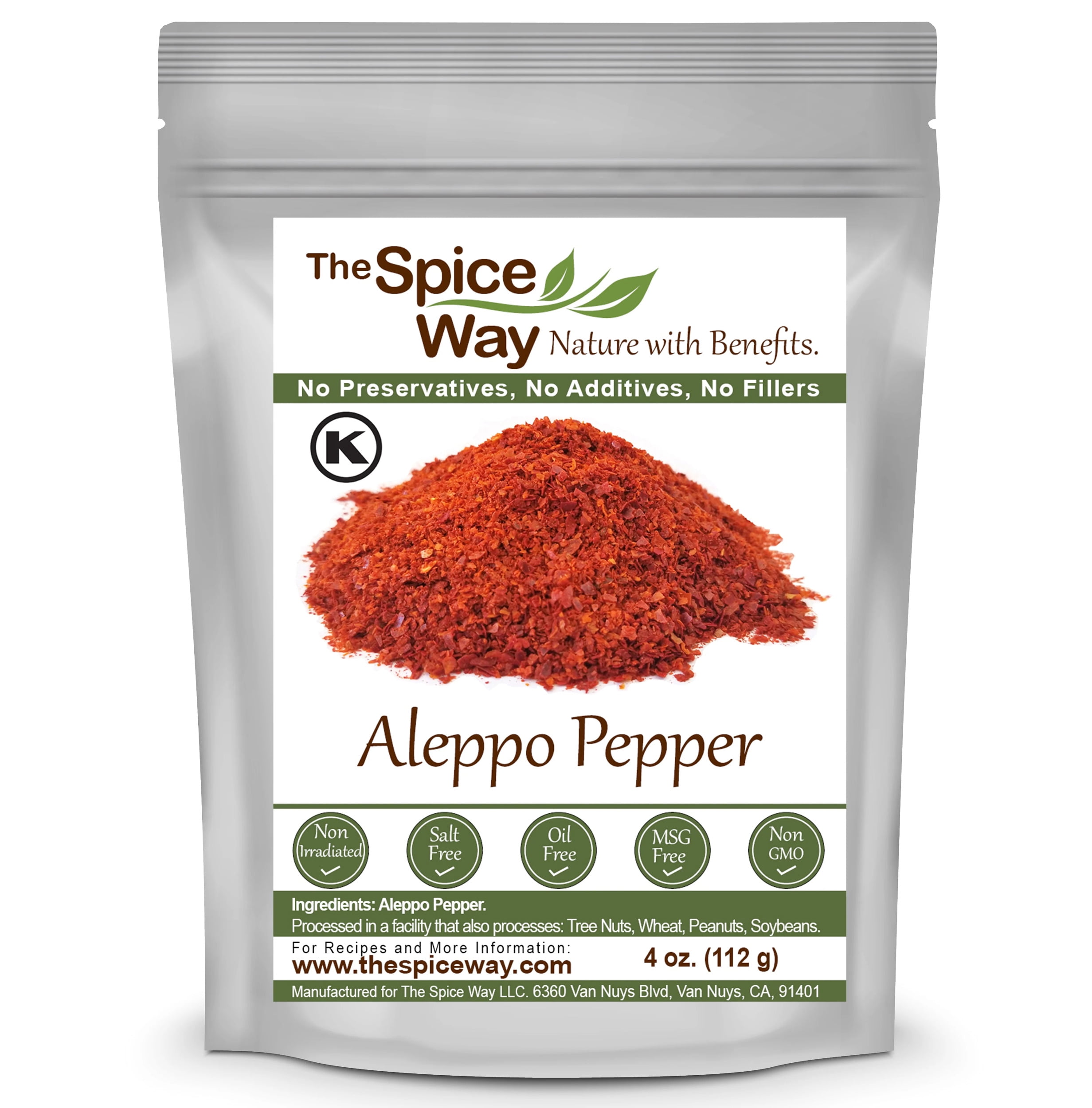 The Spice Way Premium Aleppo Pepper Seasoning - Natural Flakes for ...