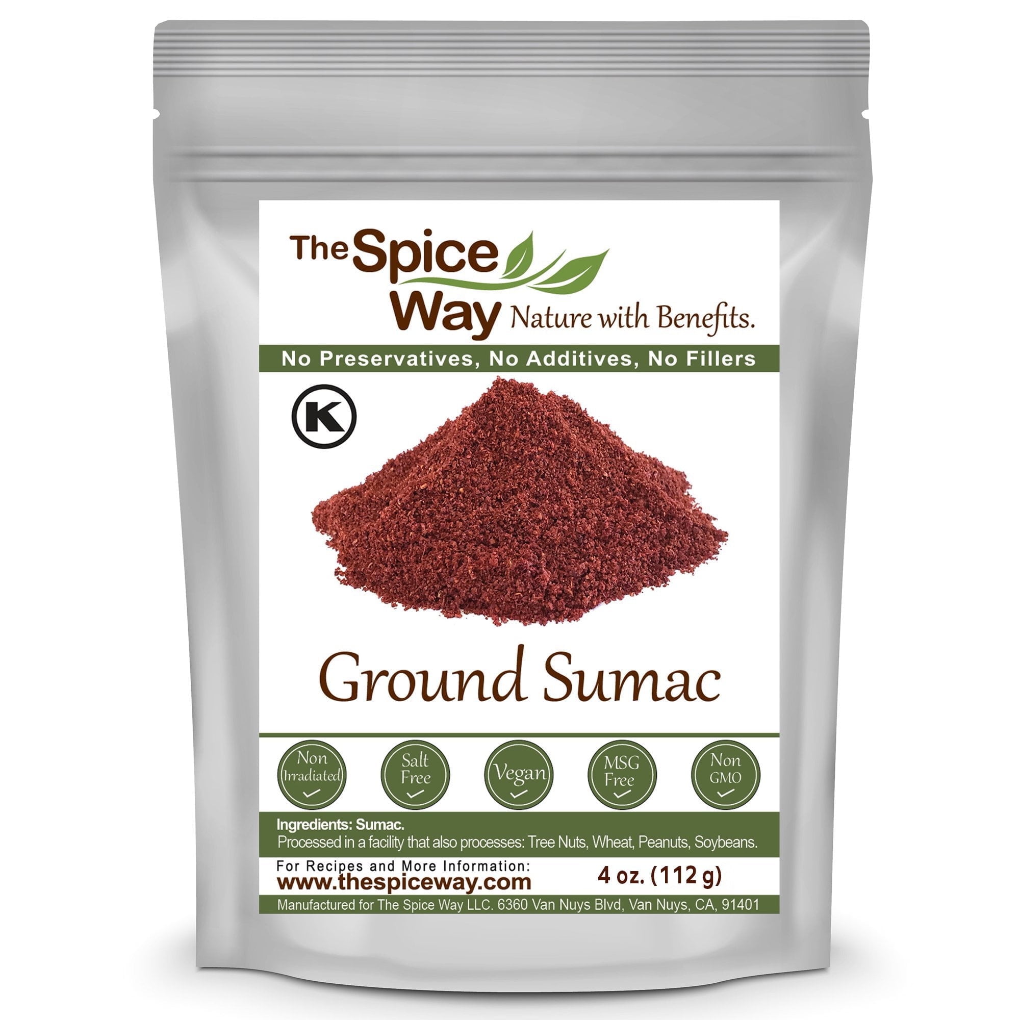 The Spice Way - Pure 100% Sumac, No Salt, No GMO, No Irradiation, Spice ...