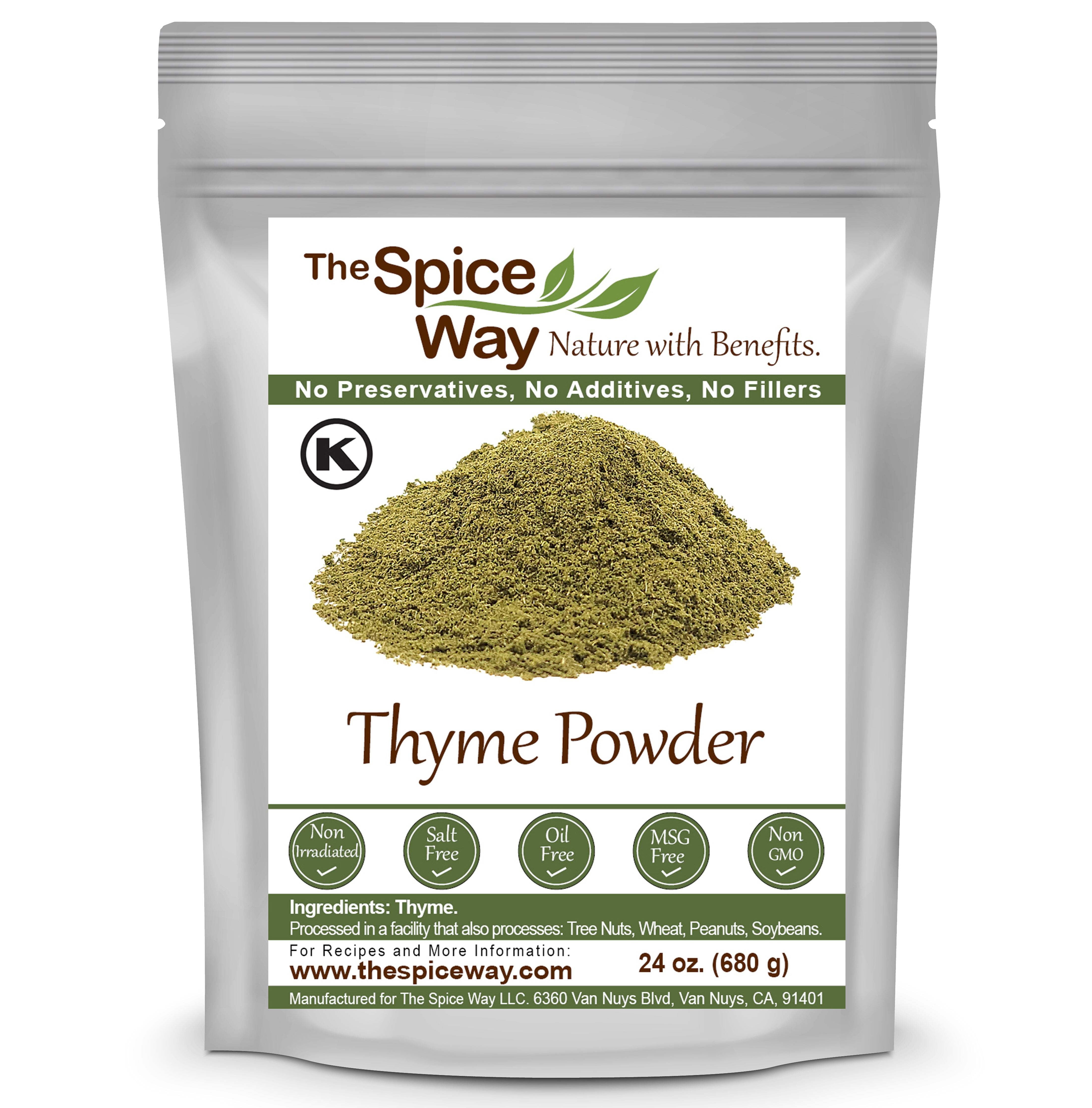 The Spice Way Thyme Powder – Middle Eastern, Asian and American cuisine Spice Blend – All ...