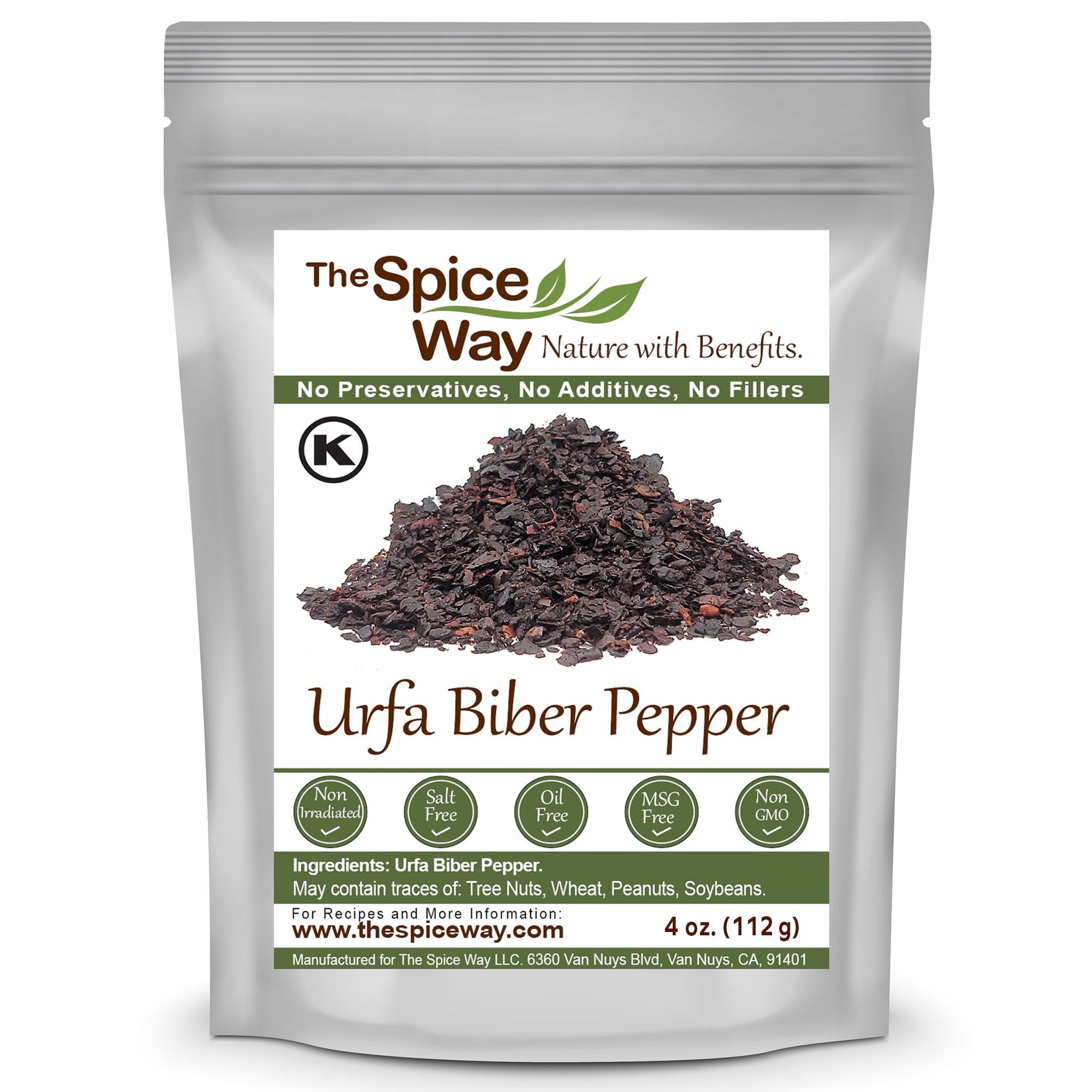 The Spice Way - Natural Urfa Biber, Unique Black Chili Pepper Flakes ...