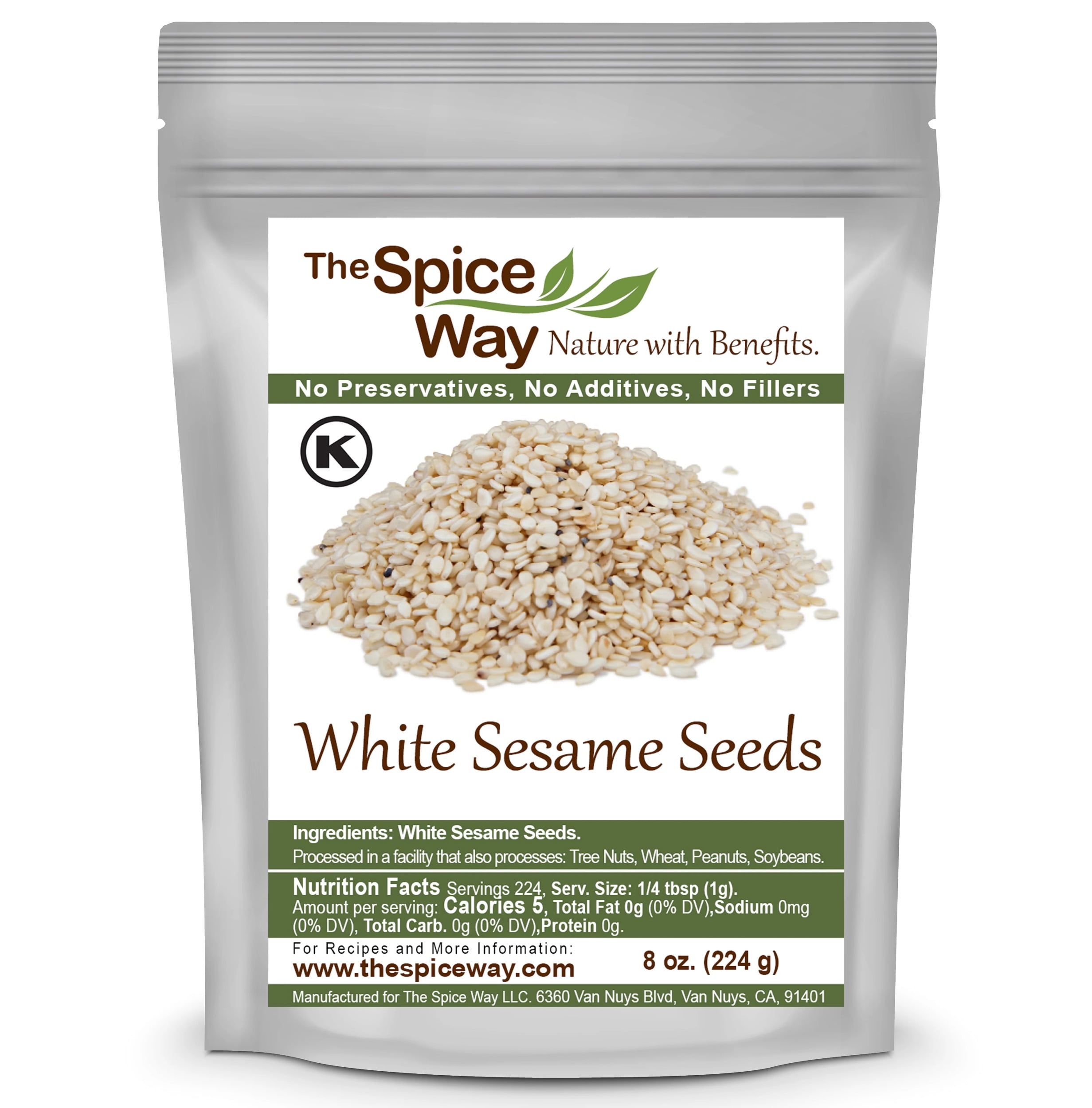 The Spice Way White Sesame Seeds - Middle Eastern and Asian cuisine ...