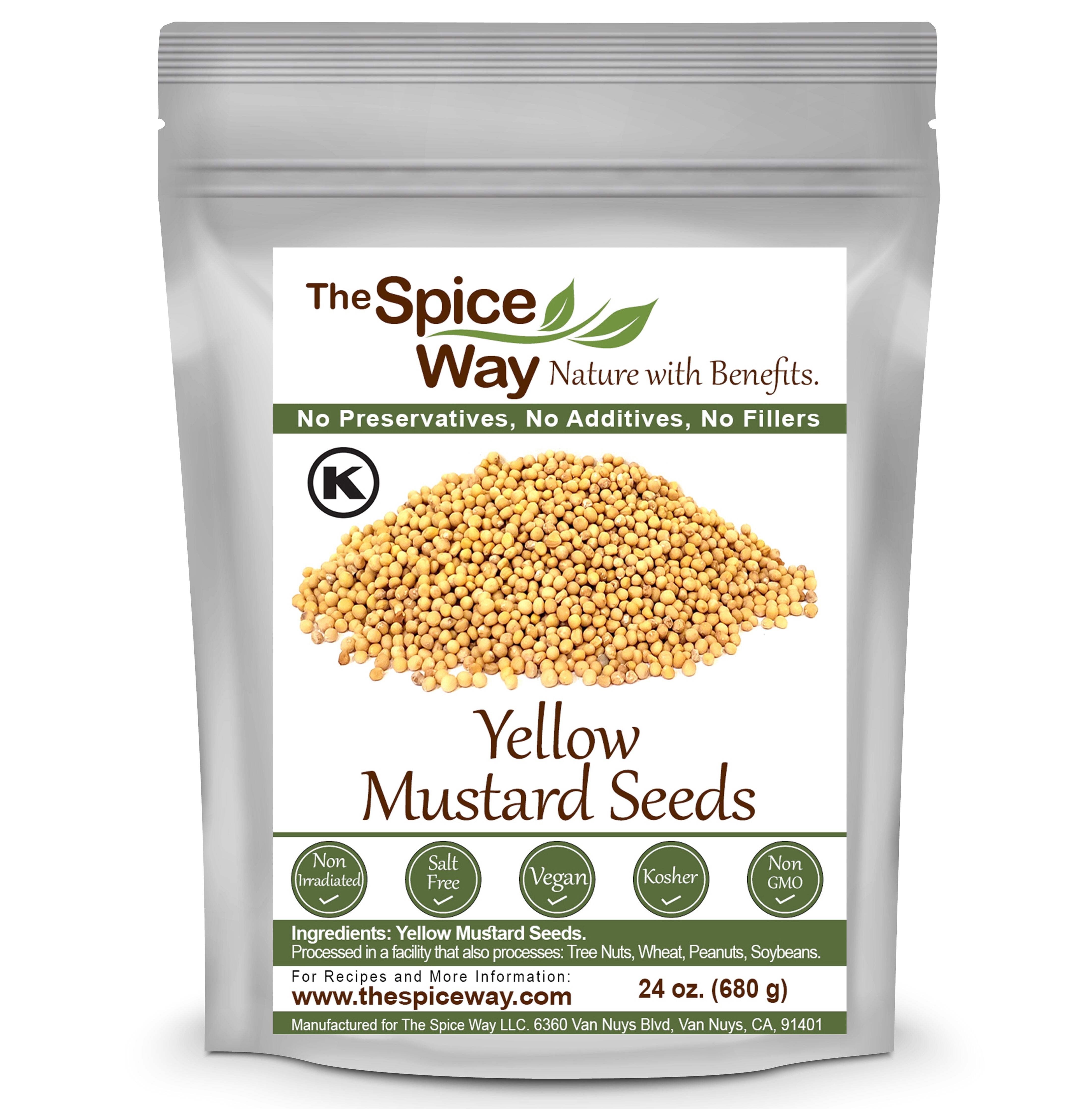 The Spice Way Yellow Mustard Seeds - European, Asian and American ...