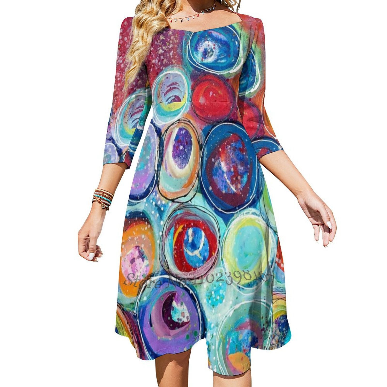 The Spirits Of Good Sweet Elegant Dress Women Korean Kawaii Square ...