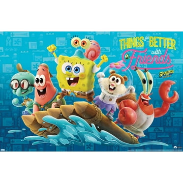 Nickelodeon Spongebob - Character Wall Poster, 22.375" x 34", Framed ...
