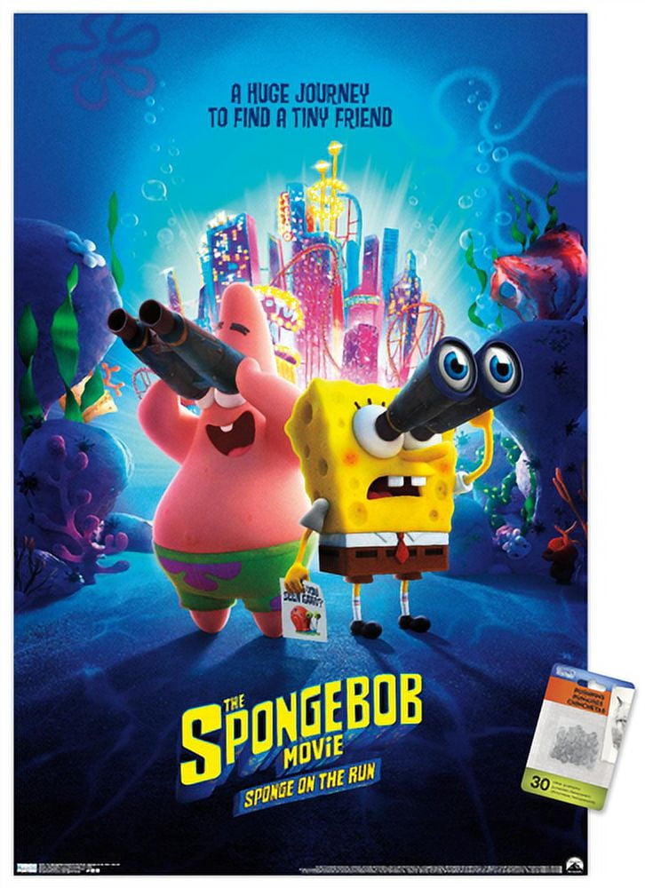 The SpongeBob Movie: Sponge On The Run - Key Art Wall Poster with Push ...