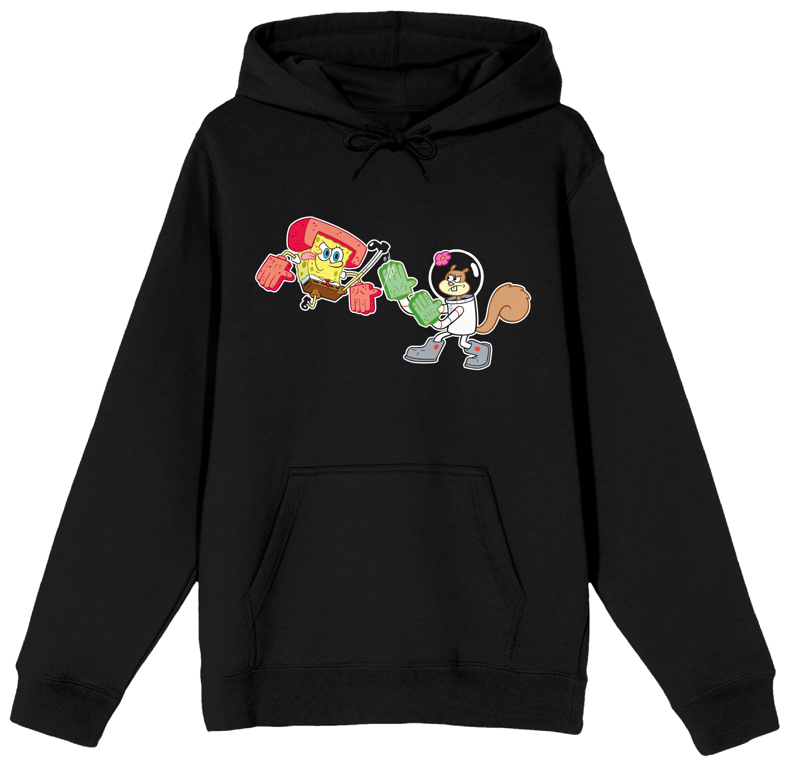 The SpongeBob SquarePants Fighting with Sandy Hoodie-4XL - Walmart.com