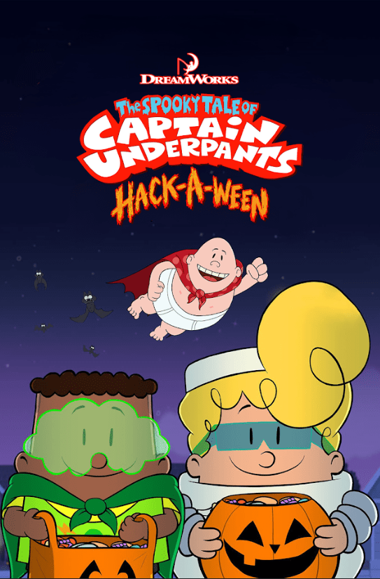 The Spooky Tale of Captain Underpants: Hack-a-Ween 2019 Poster 24x36 Animated Fa - Walmart.com