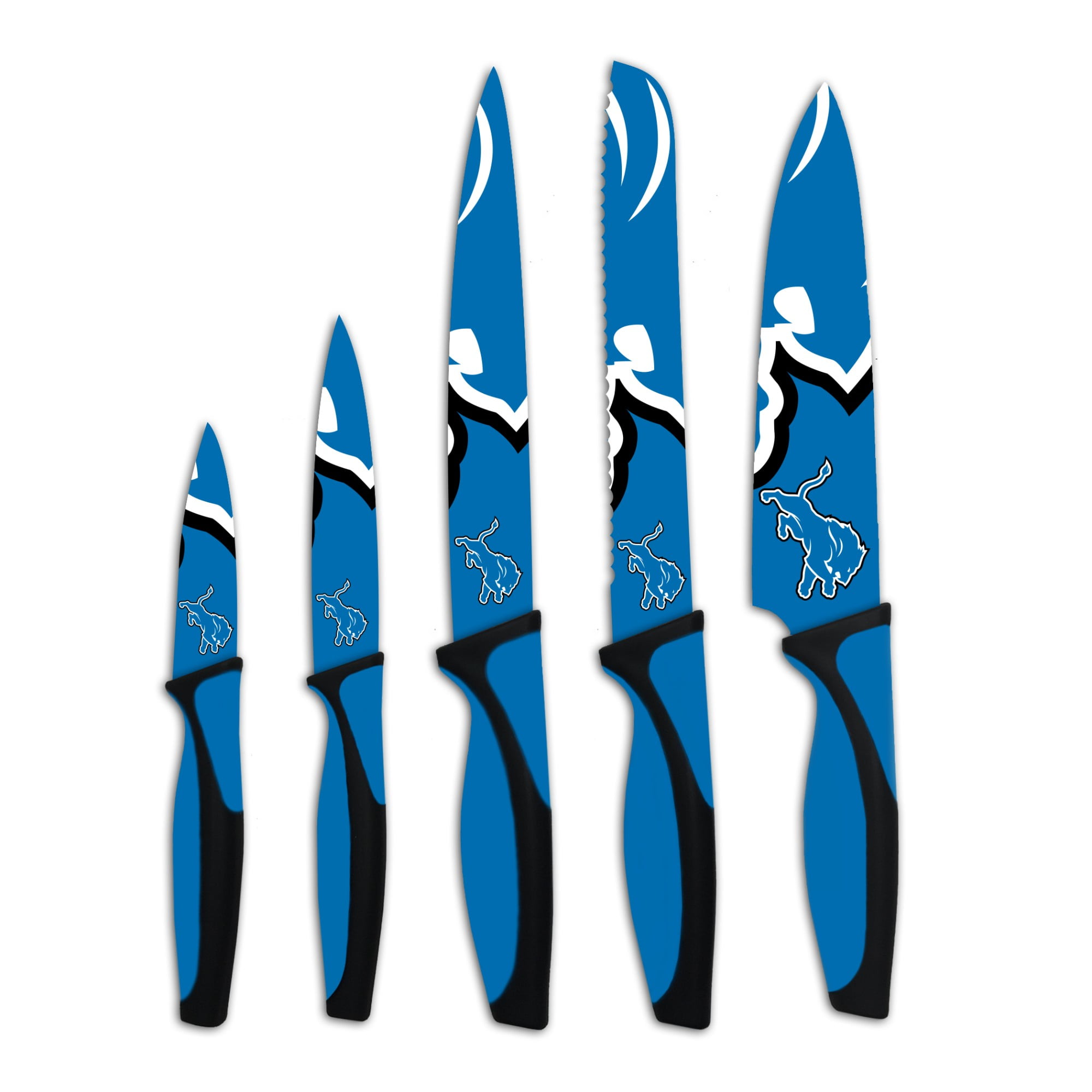 The Sports Vault - NFL 5 Piece Kitchen Knife Set, Green Bay Packers ...