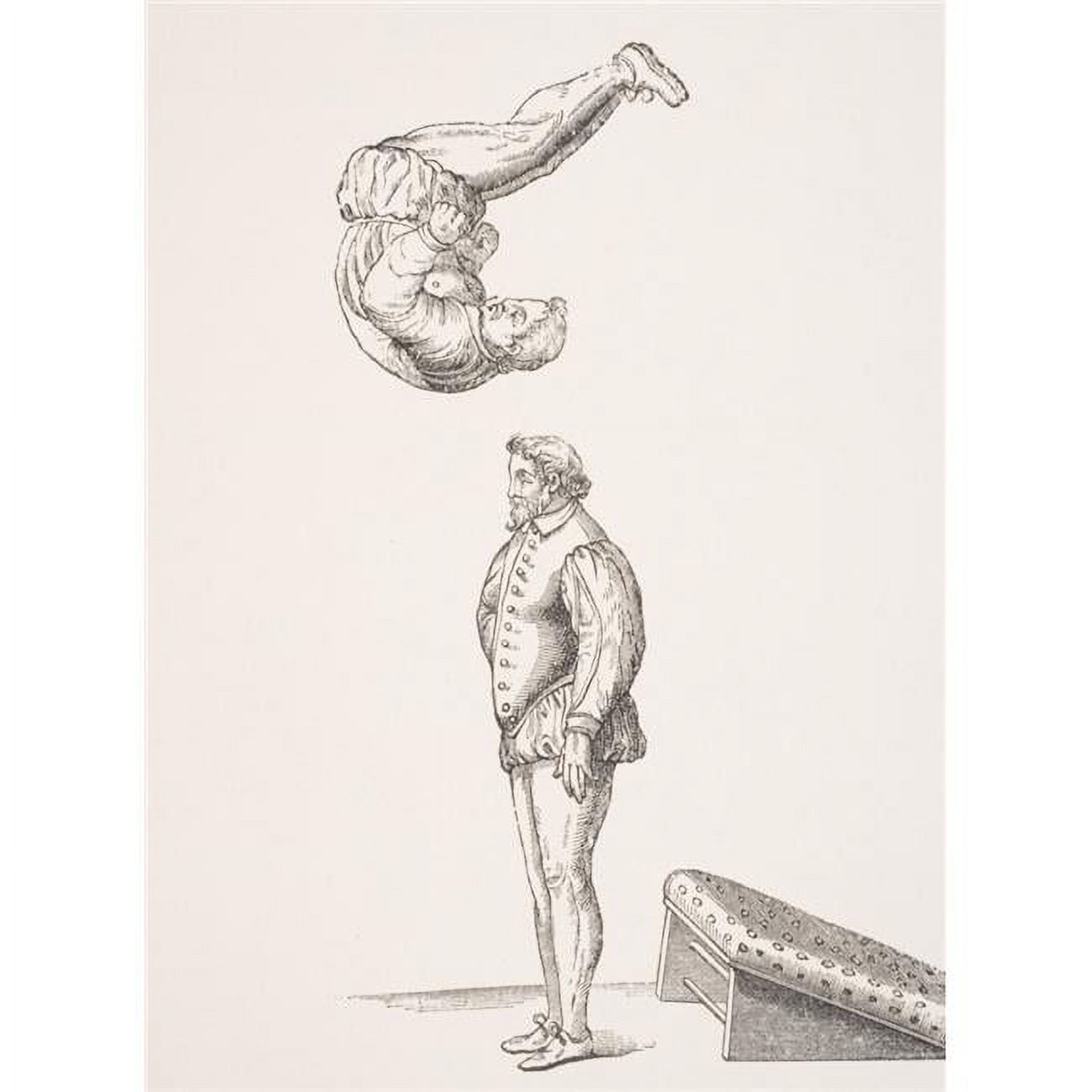 The Spring Board 19th Century Reproduction of 16th Century Woodcut In ...