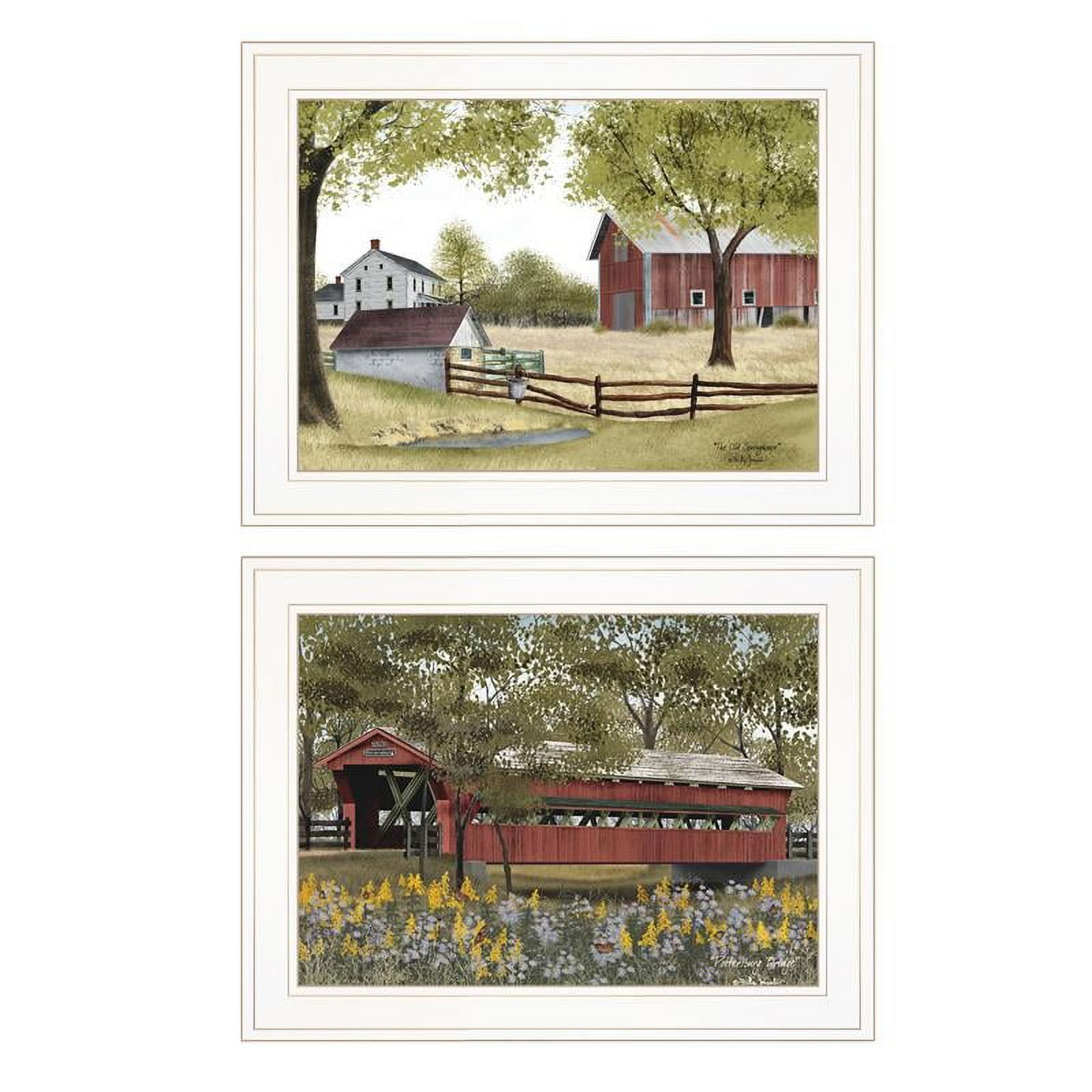 The Spring House 2-Piece Vignette by Billy Jacob Printed Art Wood Multi ...