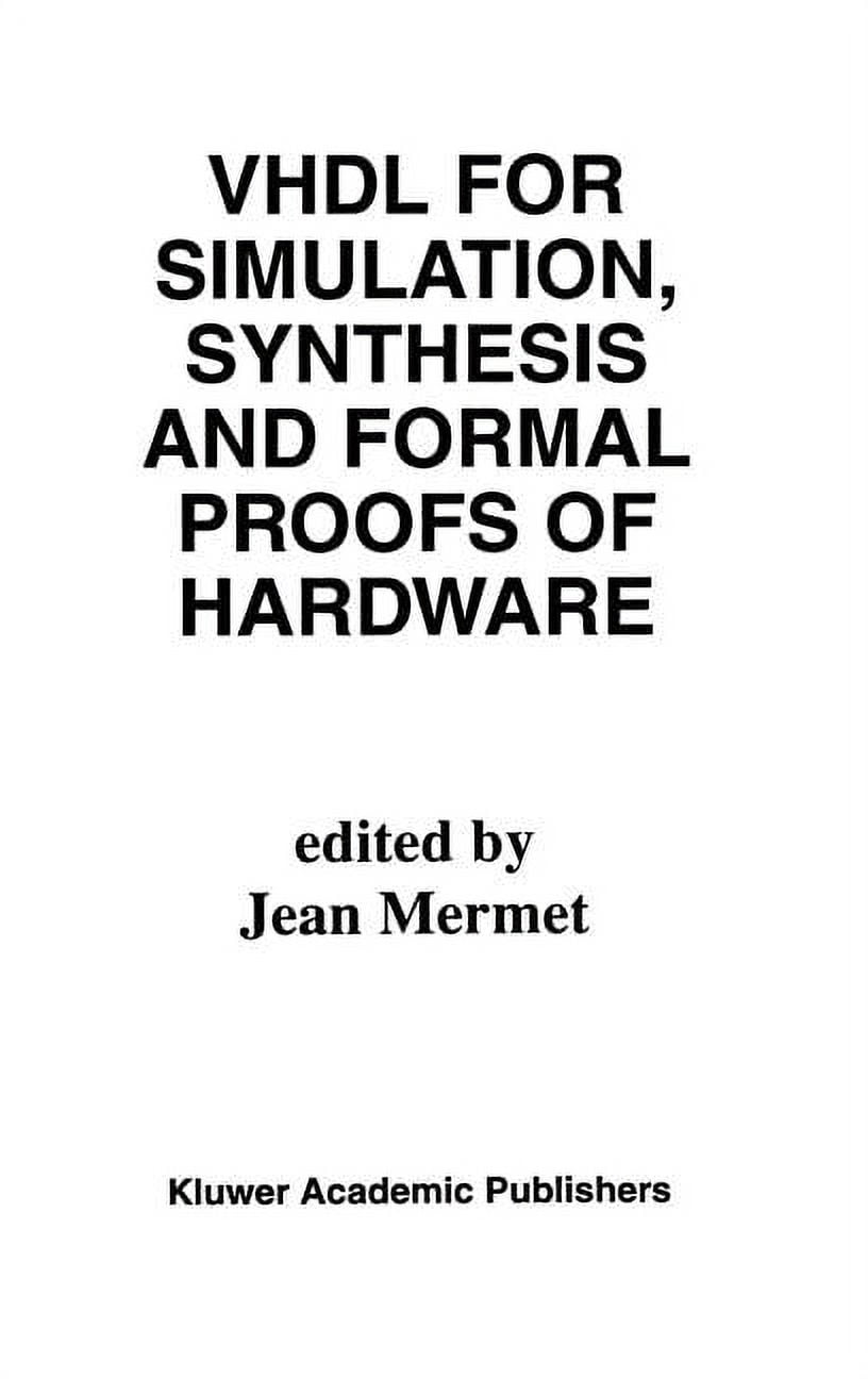 The Springer International Engineering a VHDL for Simulation, Synthesis ...