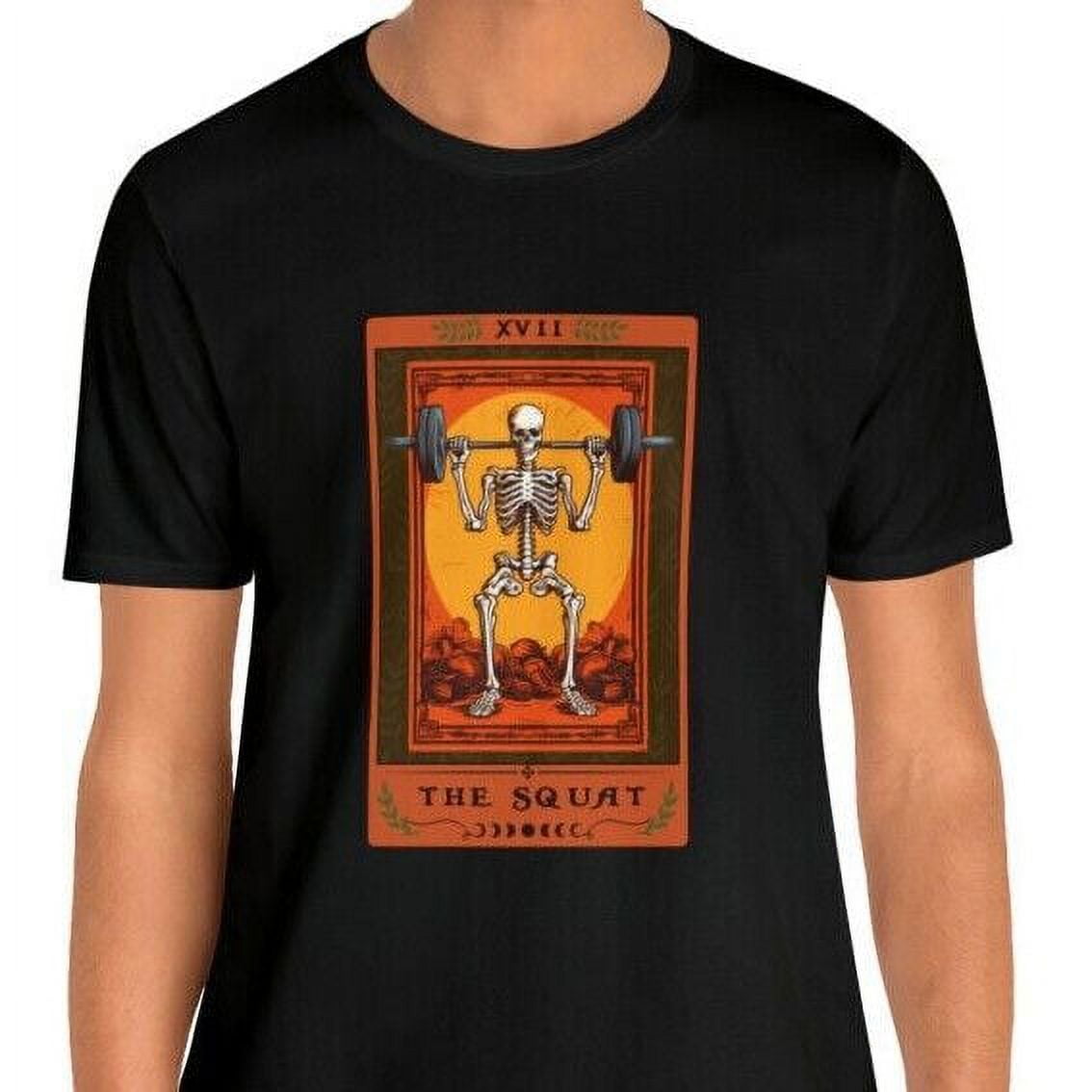 The Squat Tarot Card Shirt Bodybuilder t shirt Weightlifting Gift Squat ...