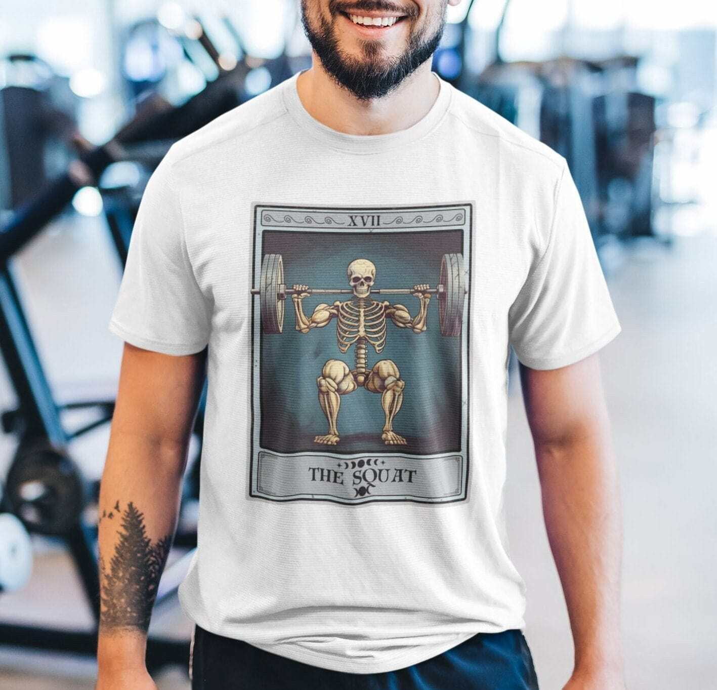 The Squat Tarot Card Shirt Bodybuilder - Walmart.com