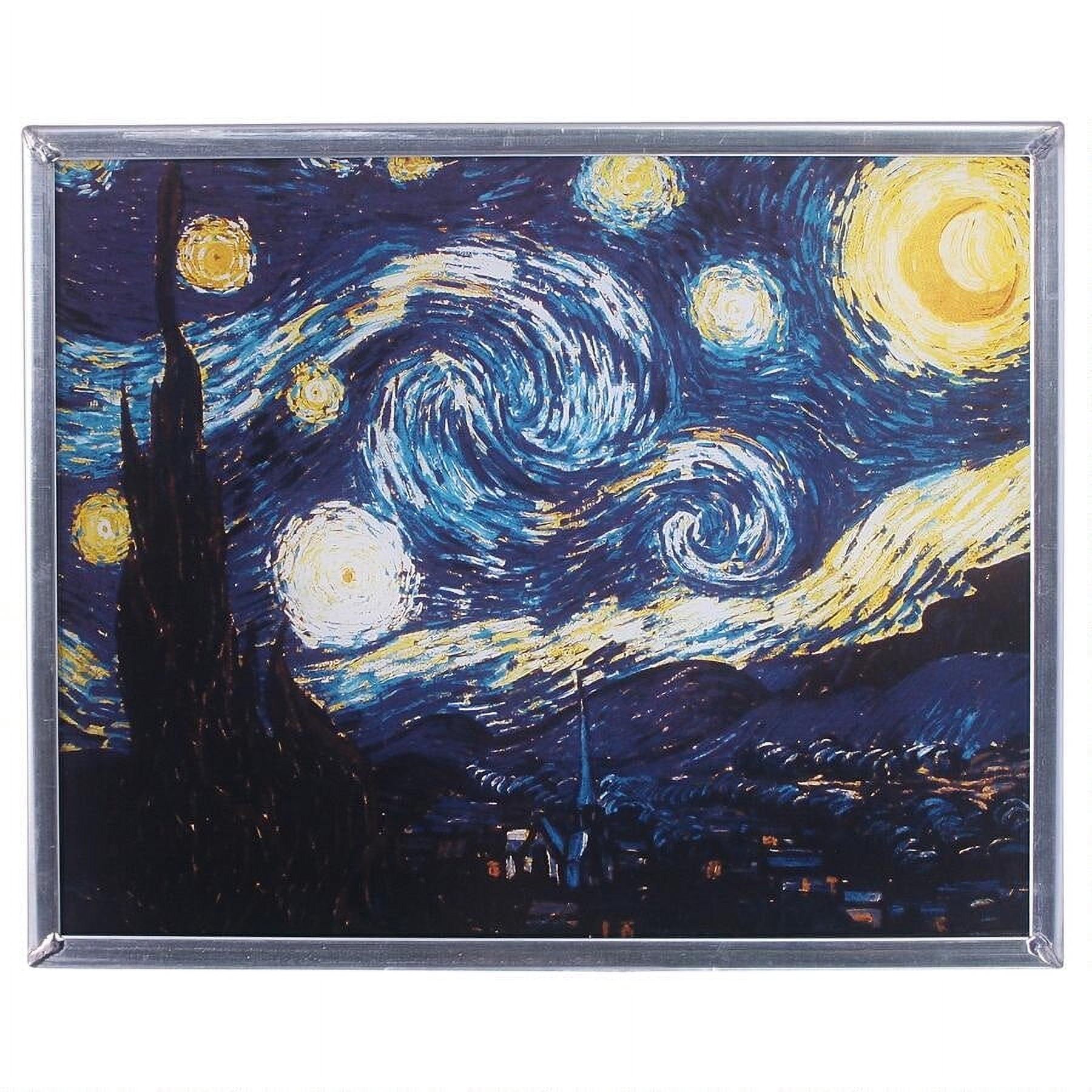 The Starry Night, 1889 Stained Art Glass Window Hanging - Walmart.com
