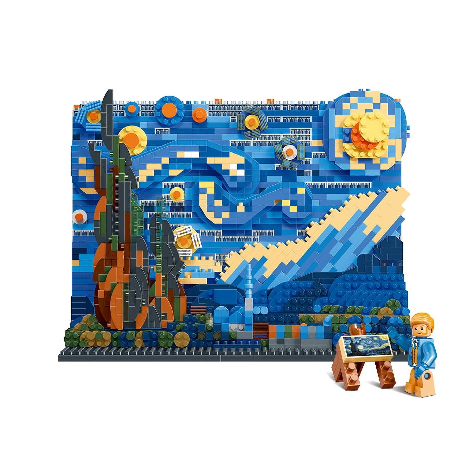 The Starry Night Micro Mini Building Kit for Adult, Vincent Van Gogh ...