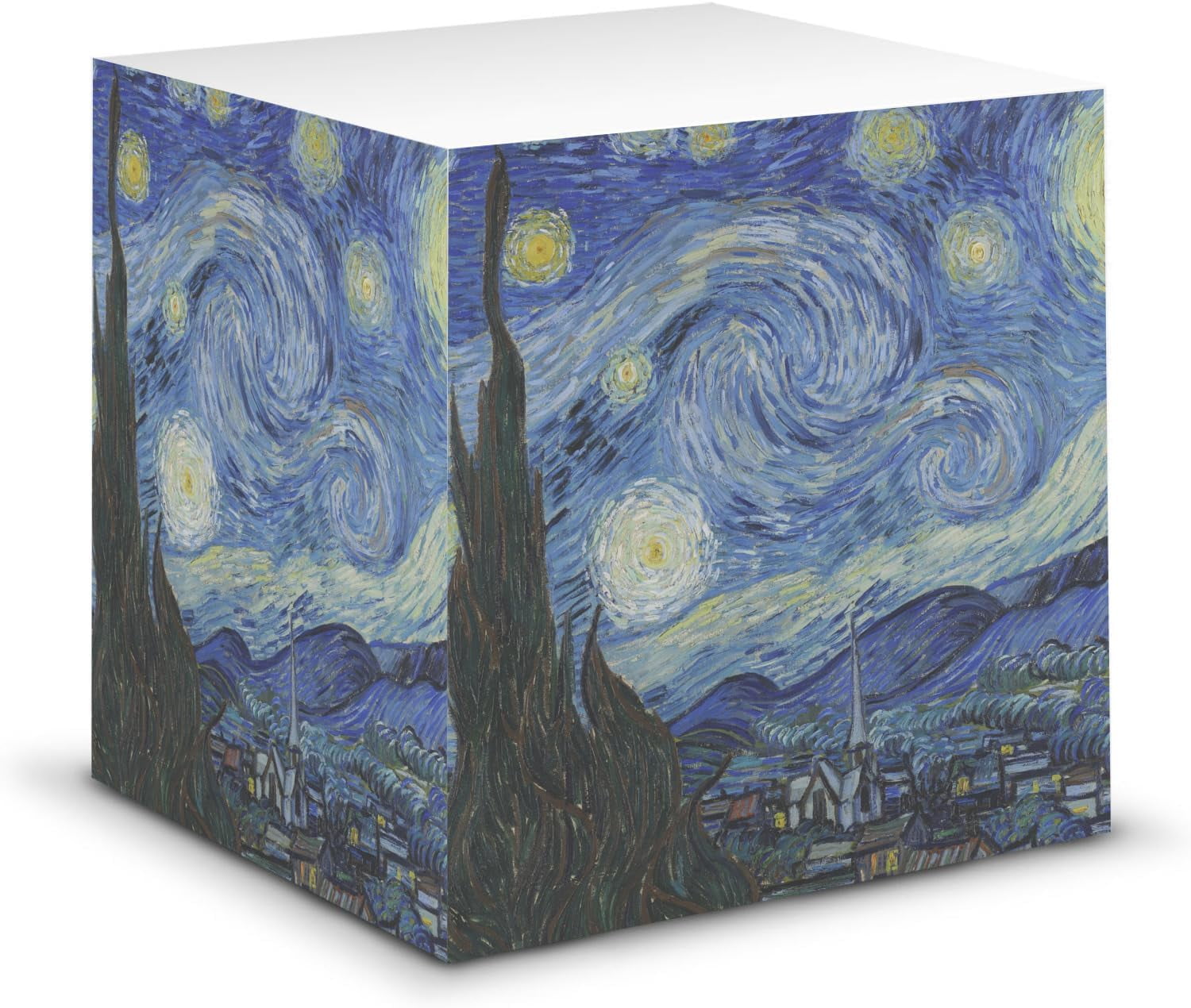 The Starry Night (Van Gogh 1889) Sticky Note Cube - Walmart.com