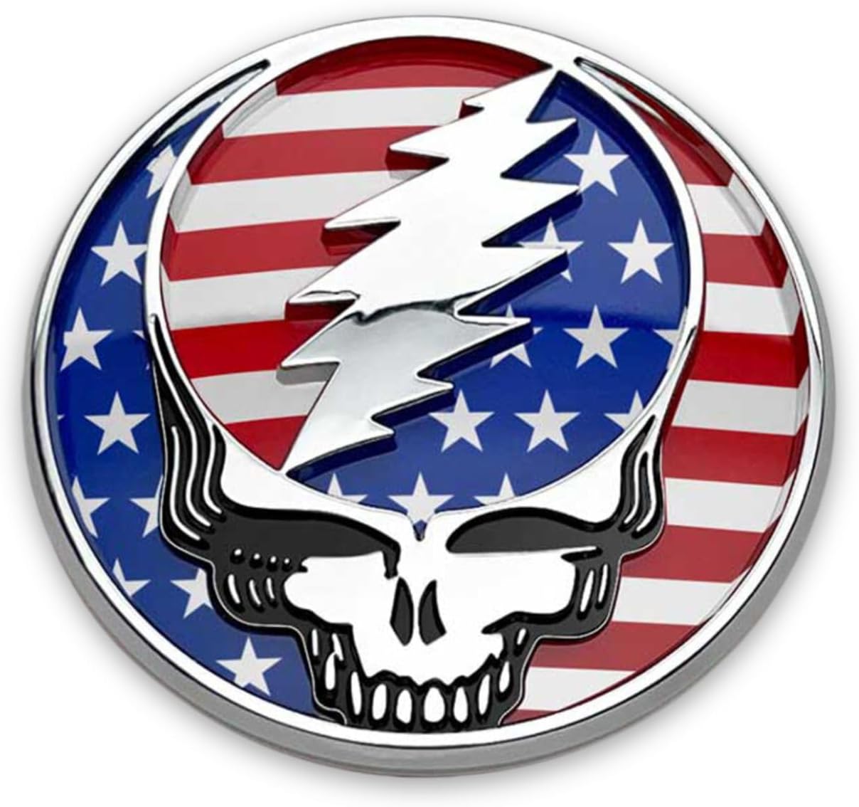 The Stealie Stars and Stripes Car Badge Emblem - Walmart.com