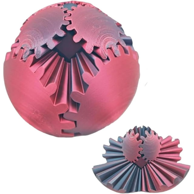 The Steampunk Whirling Wonder Fidget (Gear Ball),3D Printed Gear Ball ...