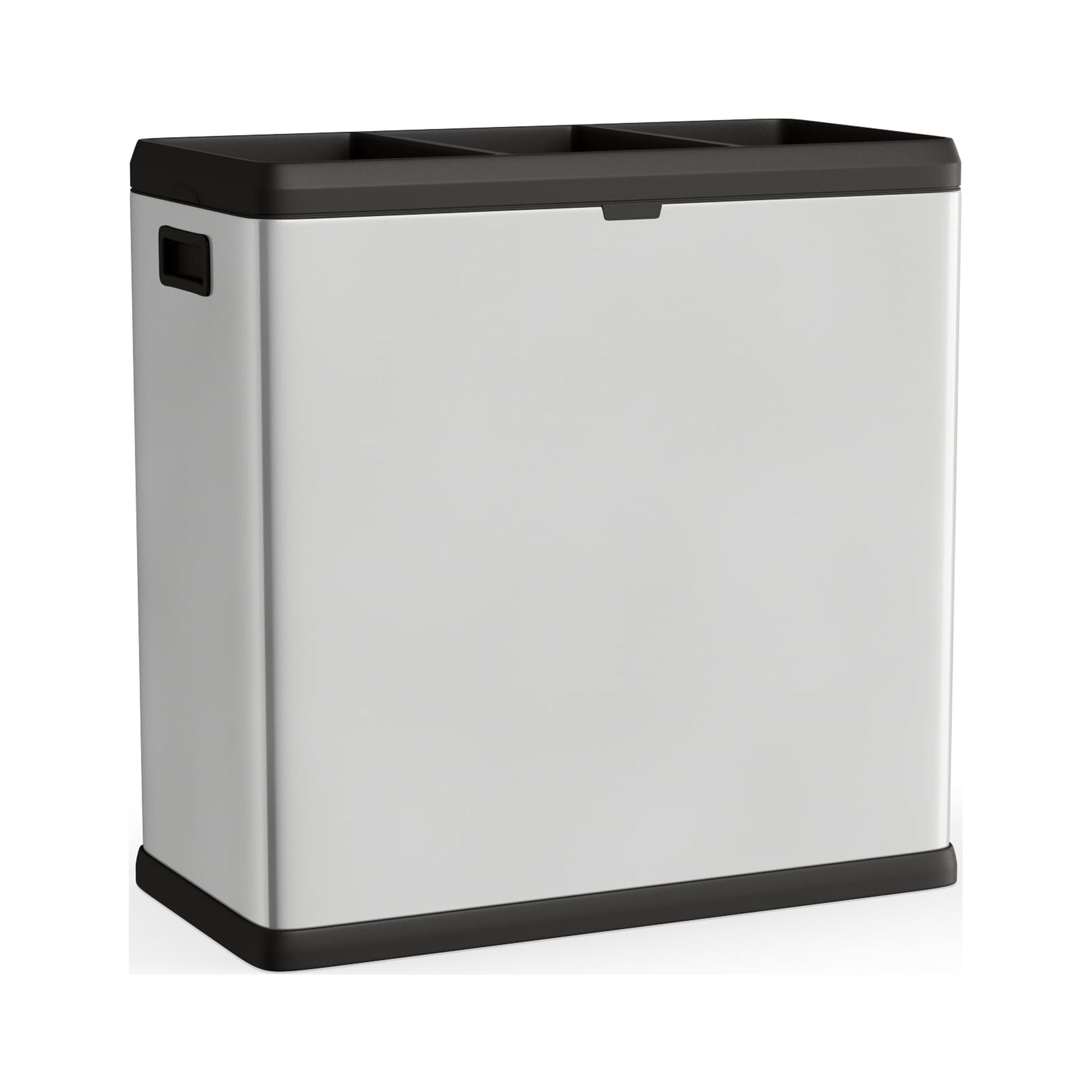 The Step N' Sort 16 Gal, Open Top, 3 Compartment Trash and Recycling ...