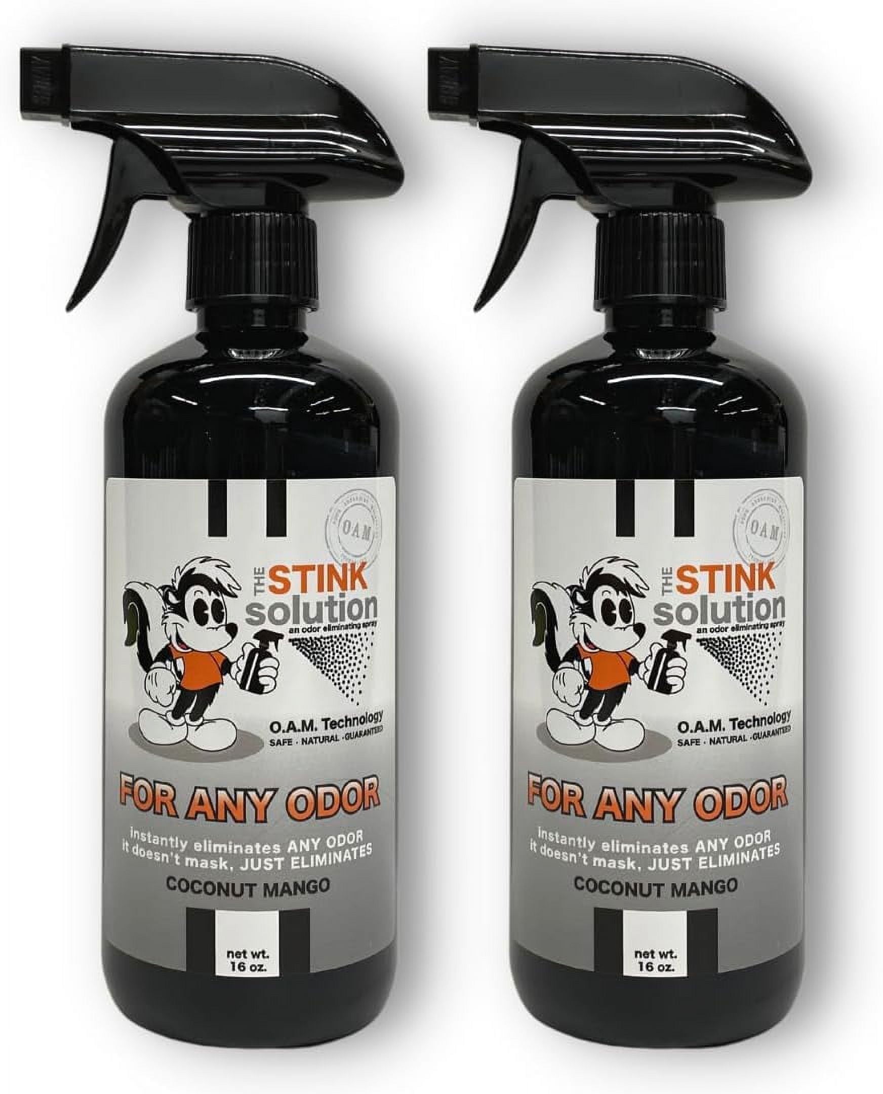 The Stink Solution Car Odor Eliminator Spray, Coconut Mango, 16 oz, 2 ...
