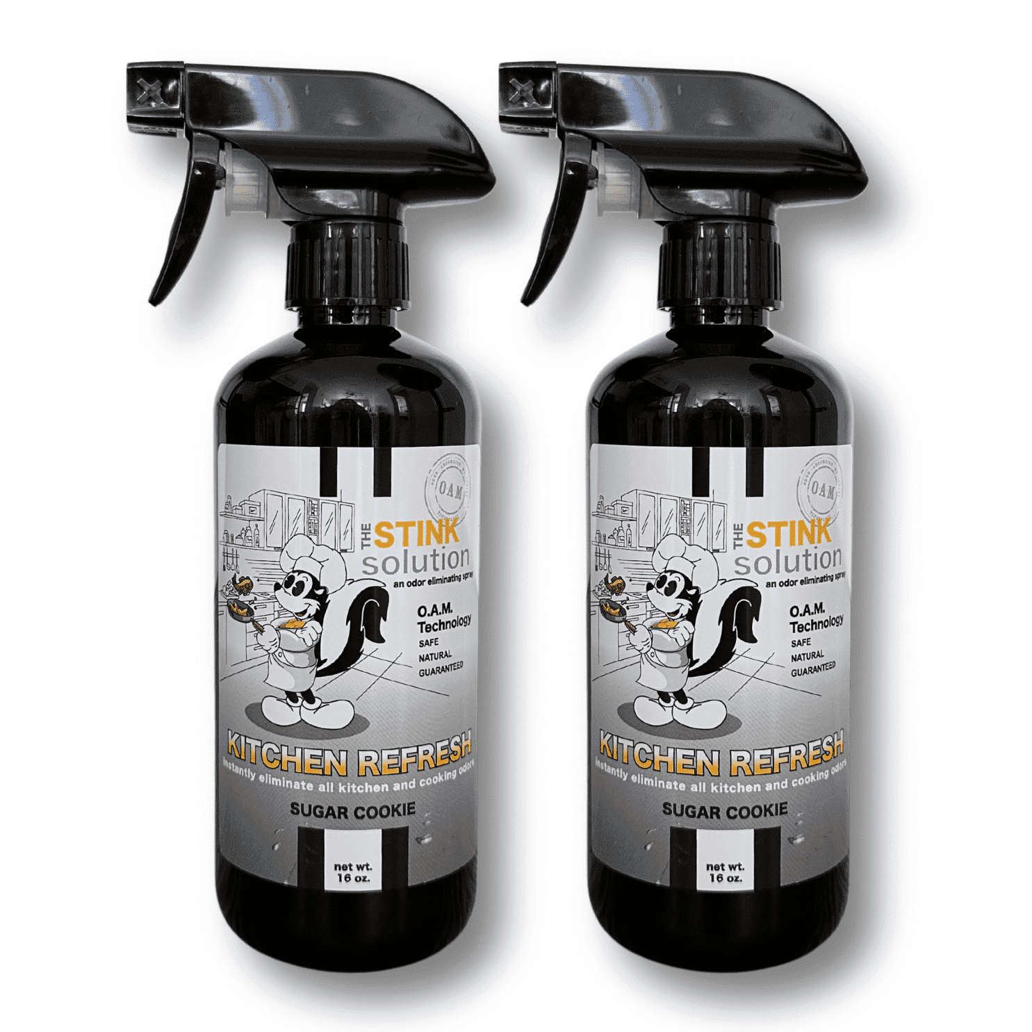 The Stink Solution Kitchen Odor Eliminator Spray Sugar Cookie, 2 Pack ...