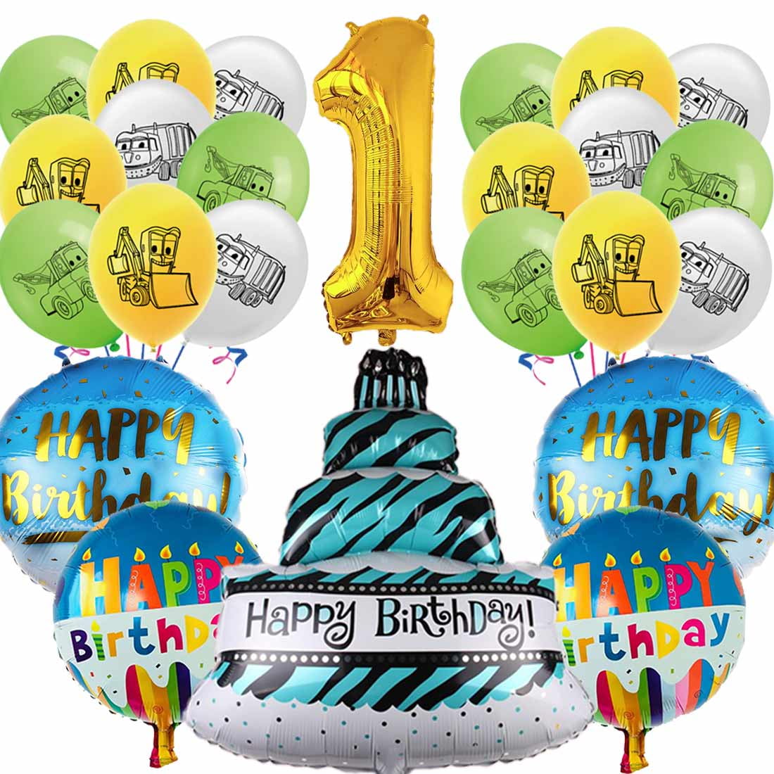 The Stinky and Dirty Show Balloons Party Supplies 1st Big Number ...