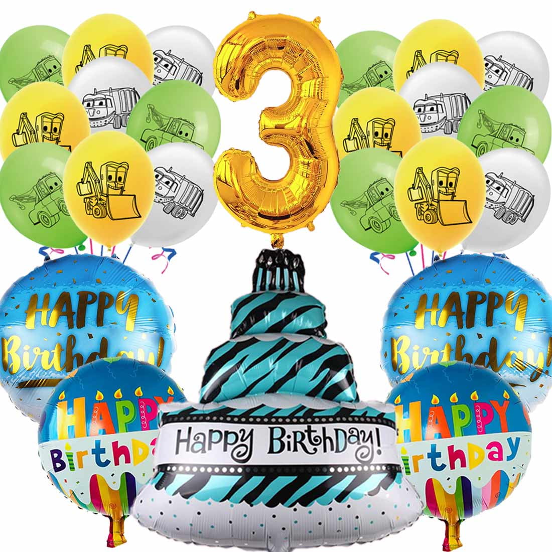 The Stinky and Dirty Show Balloons Party Supplies 3rd Big Number ...