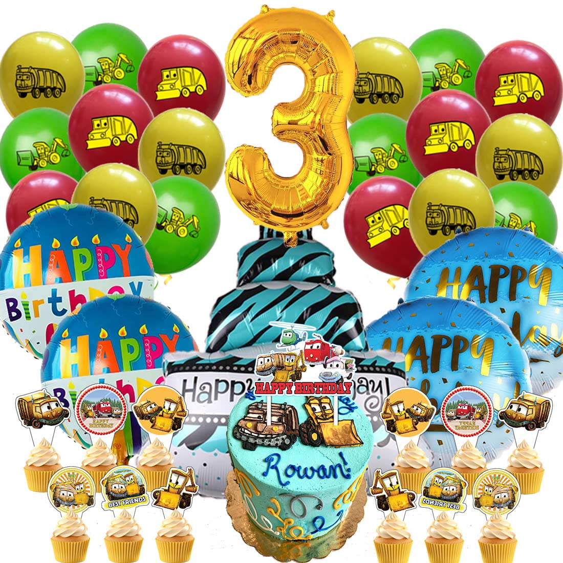 The Stinky and Dirty Show Party Supplies 3rd Decor Kit Balloons ...