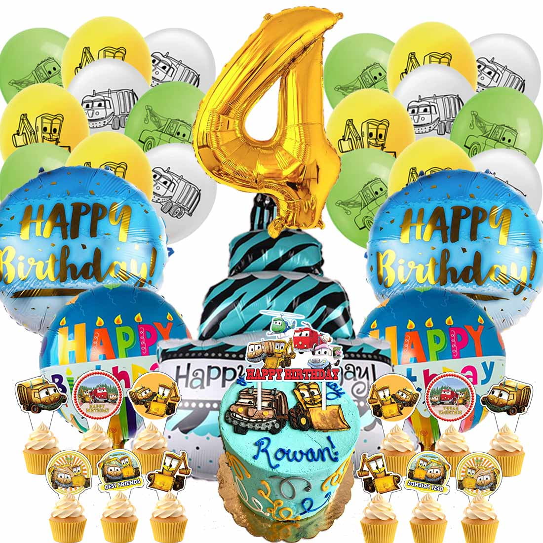 The Stinky and Dirty Show Party Supplies 4th Decor Kit Balloons ...