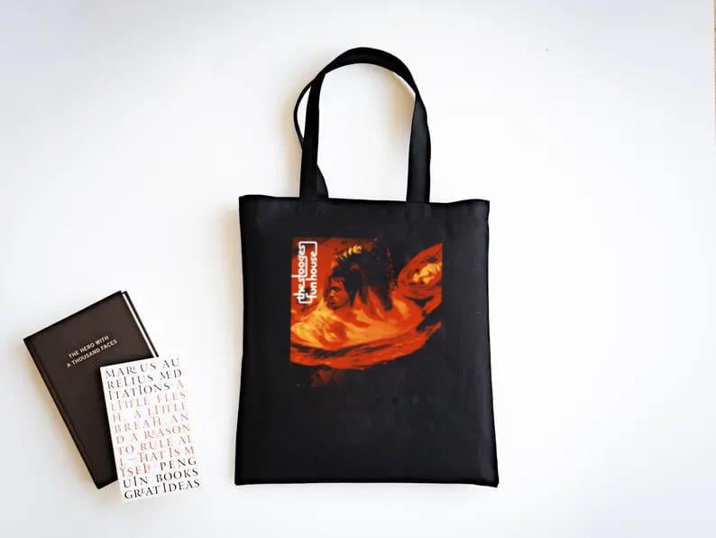 The Stooges Fun House Album Iggy Pop Proto Punk Rock Band,, Tote Bag ...