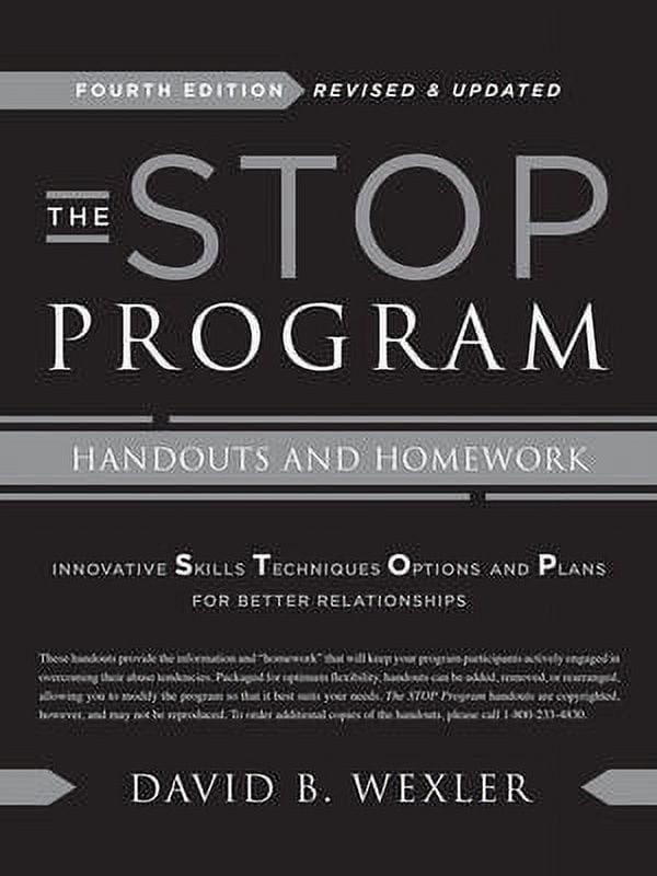 The Stop Program: Handouts and Homework - Walmart.com