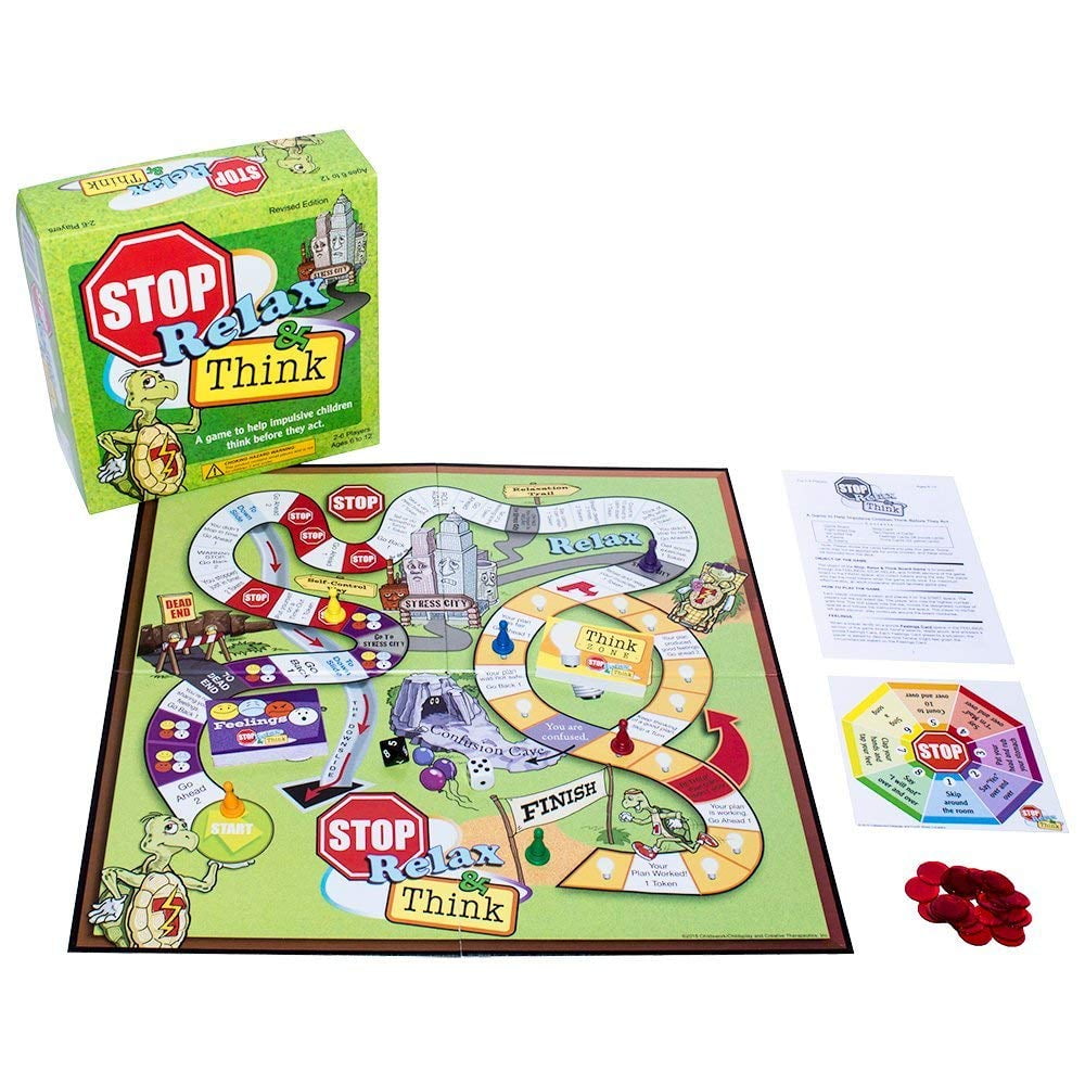 Stop, Relax and Think Board Game: Juego para Niños Impulsivos, Ayuda a ...