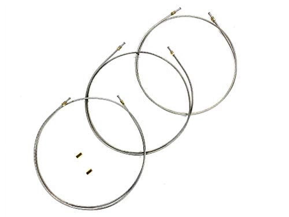 The Stop Shop 1/4 Inch Stainless Steel Brake Lines with Inverted Double ...