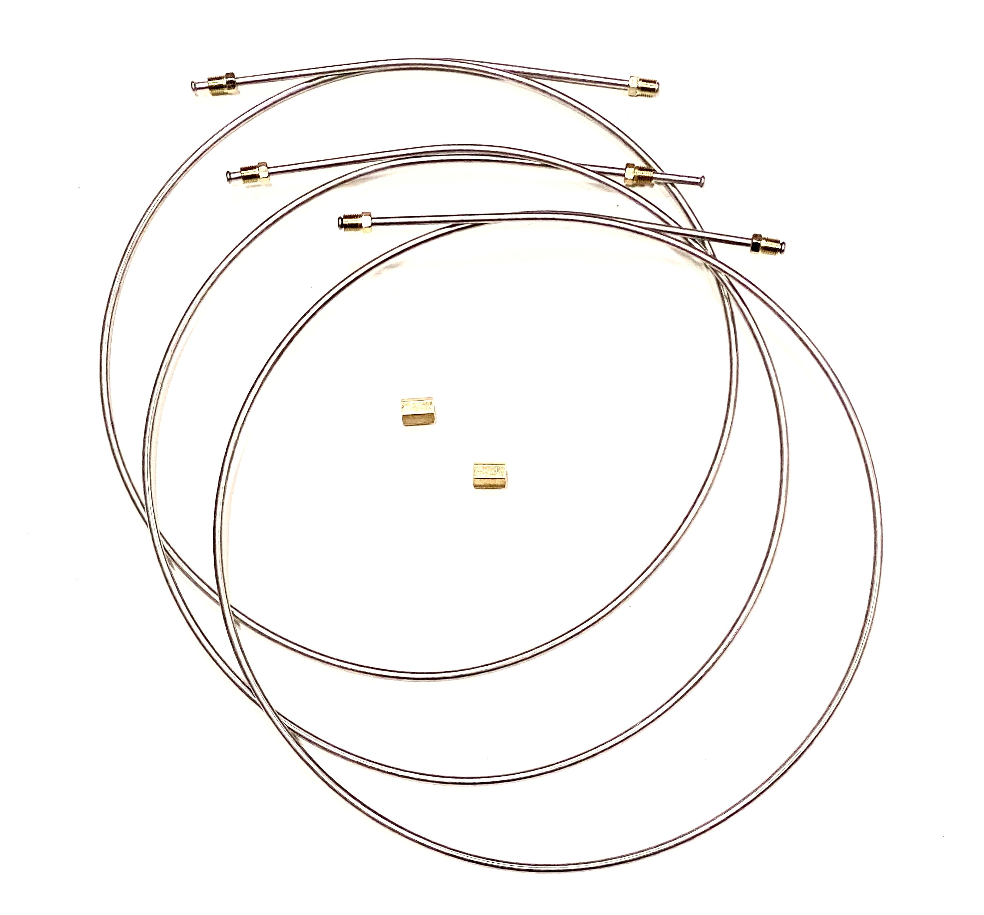 The Stop Shop 1/4 Inch Stainless Steel Brake Lines with Inverted Double ...