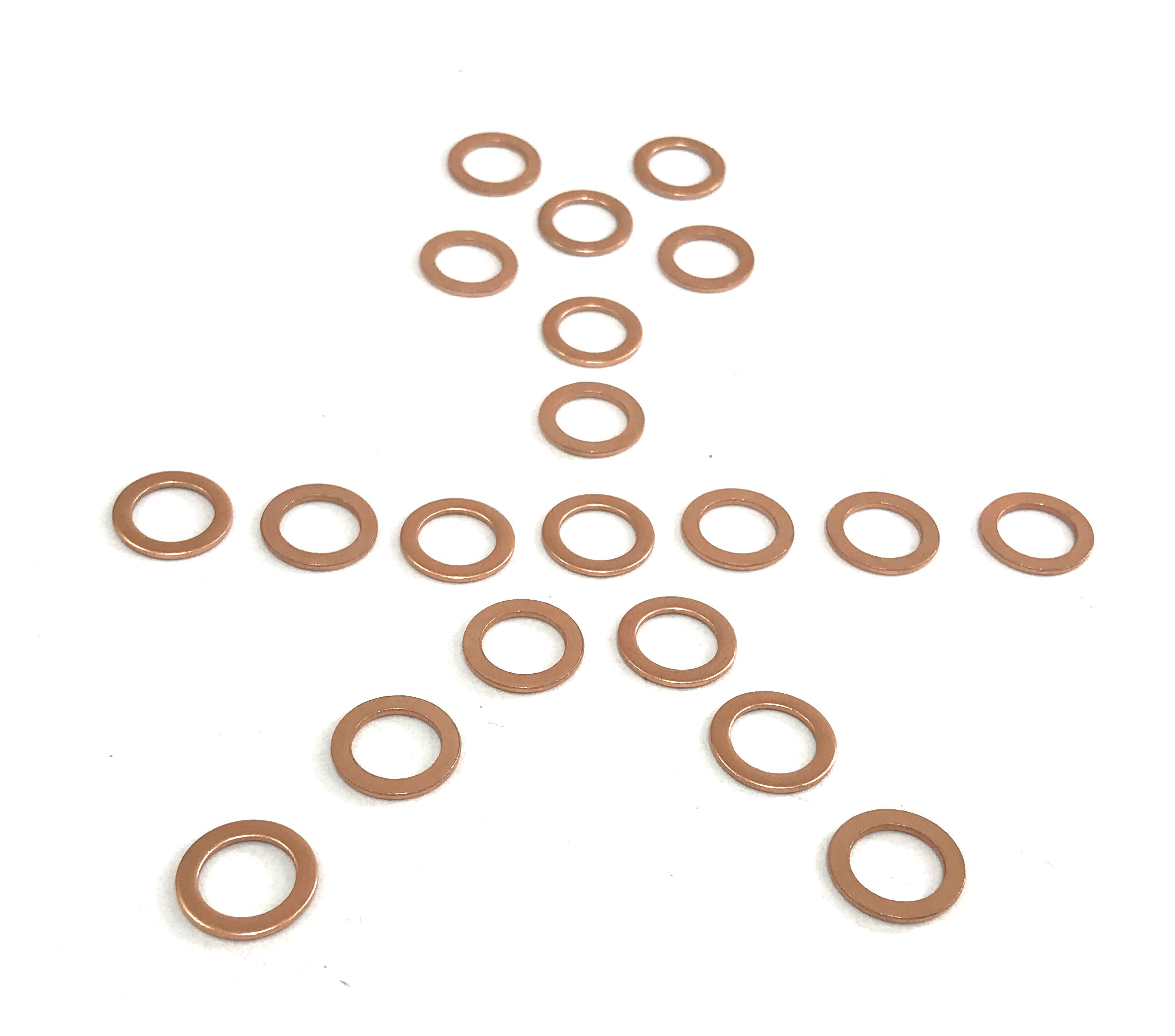 The Stop Shop 10 MM Copper Crush Washers - Pack of 20 - Fits on 10 MM ...