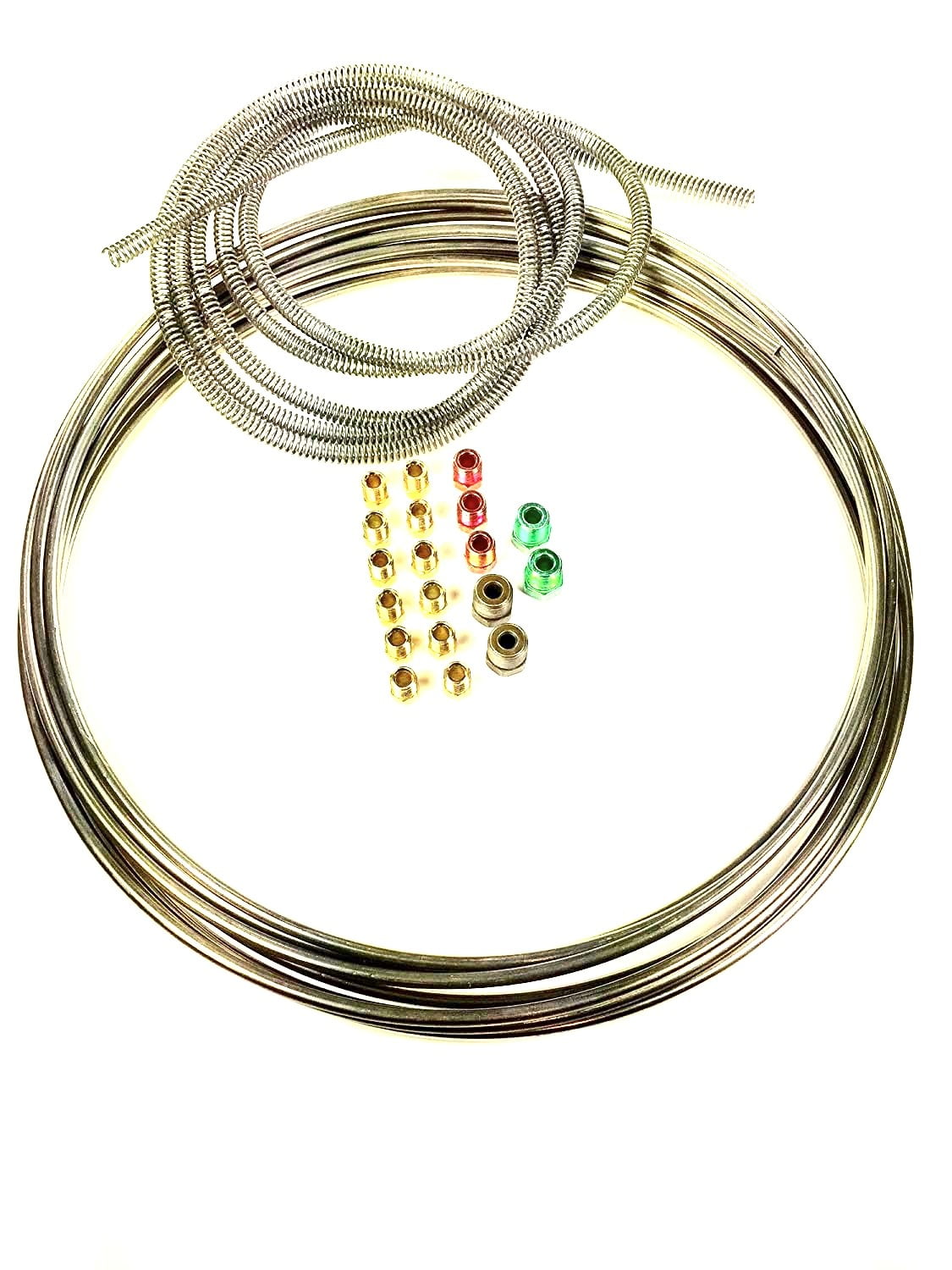 The Stop Shop 16' Coil/Roll of Stainless 3/16" brake line kit. Tube/8 ...