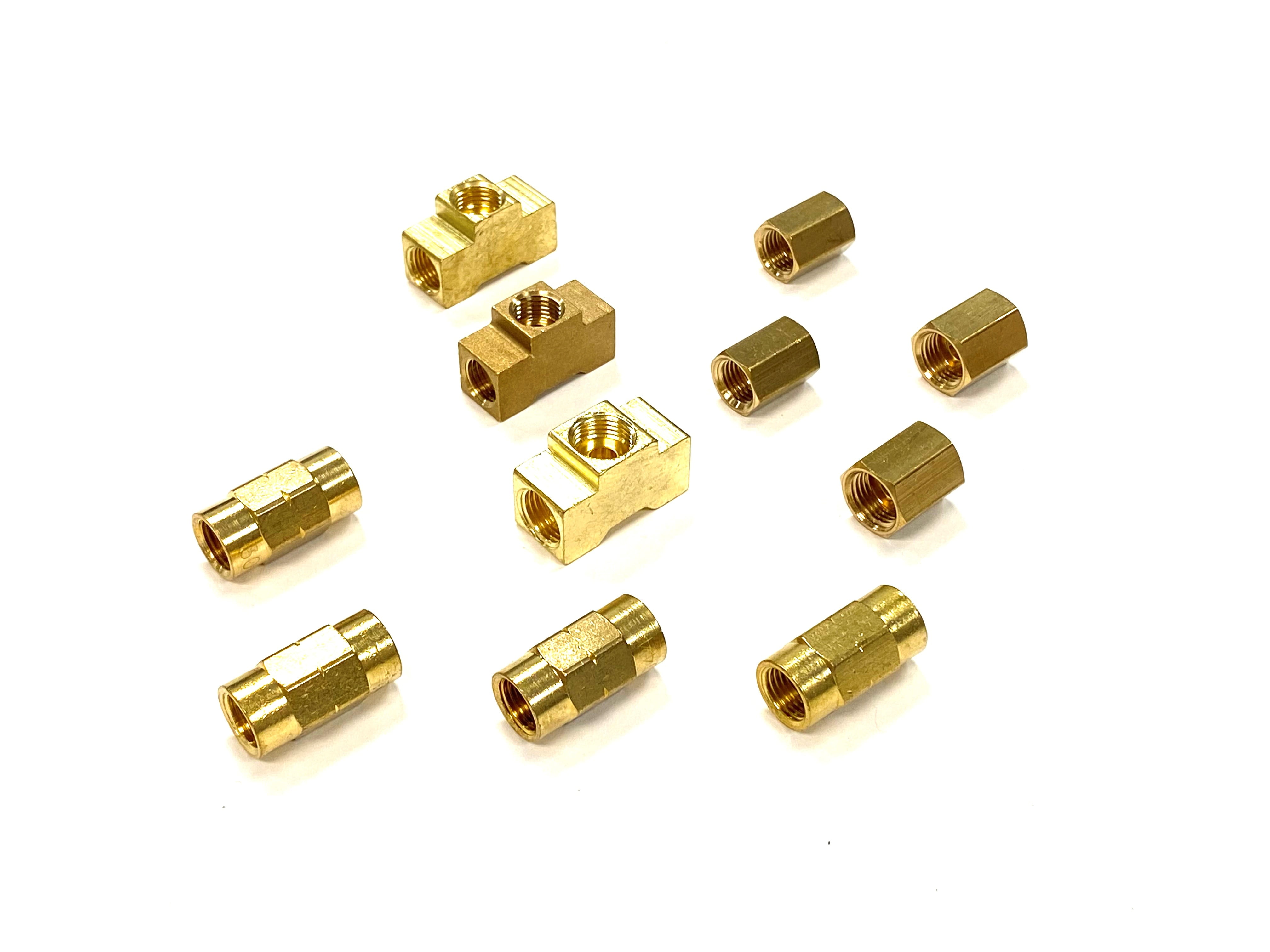 The Stop Shop Brake Line Coupler and Tee Block Kit for 3/16 and 1/4 ...
