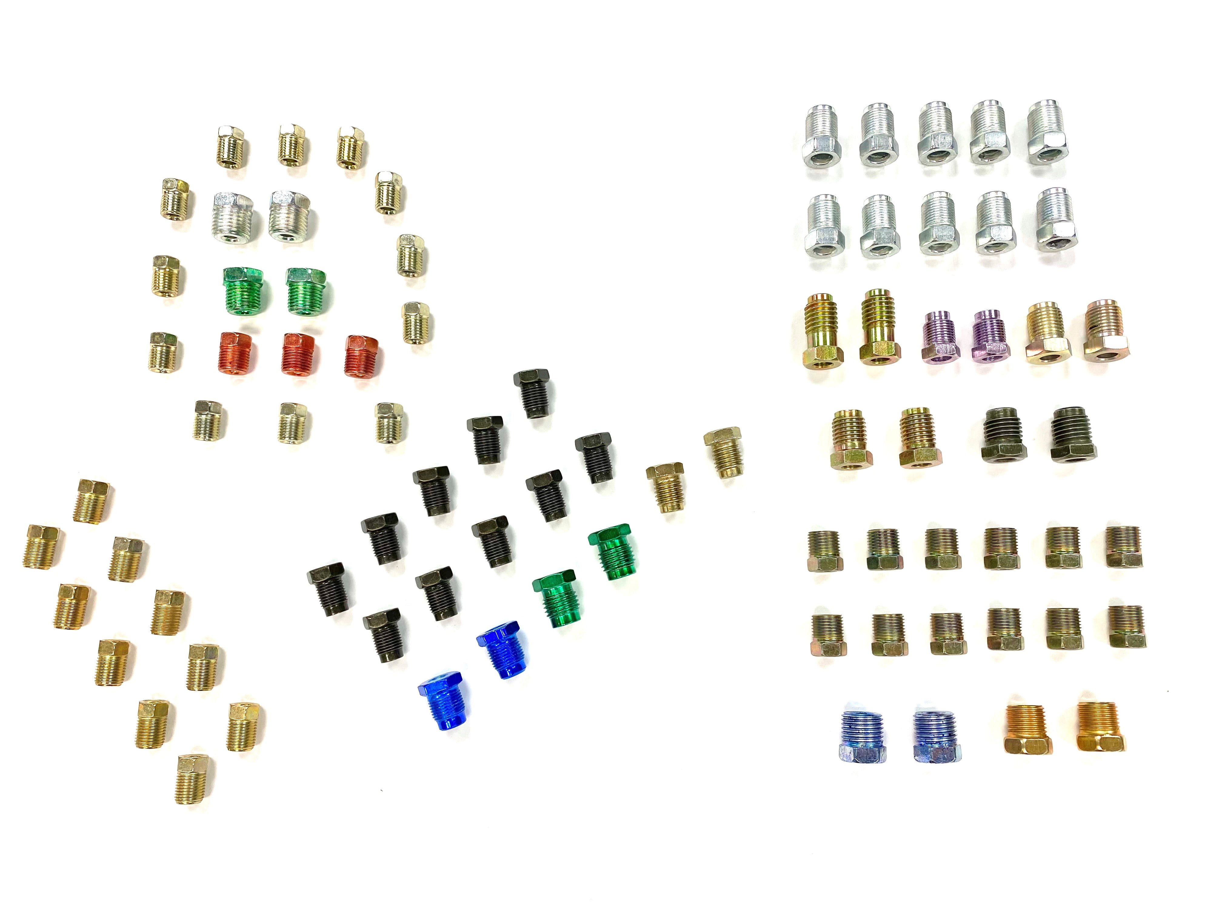 The Stop Shop Brake Line Fitting Assortment for 3/16 Inch & 1/4 Inch ...