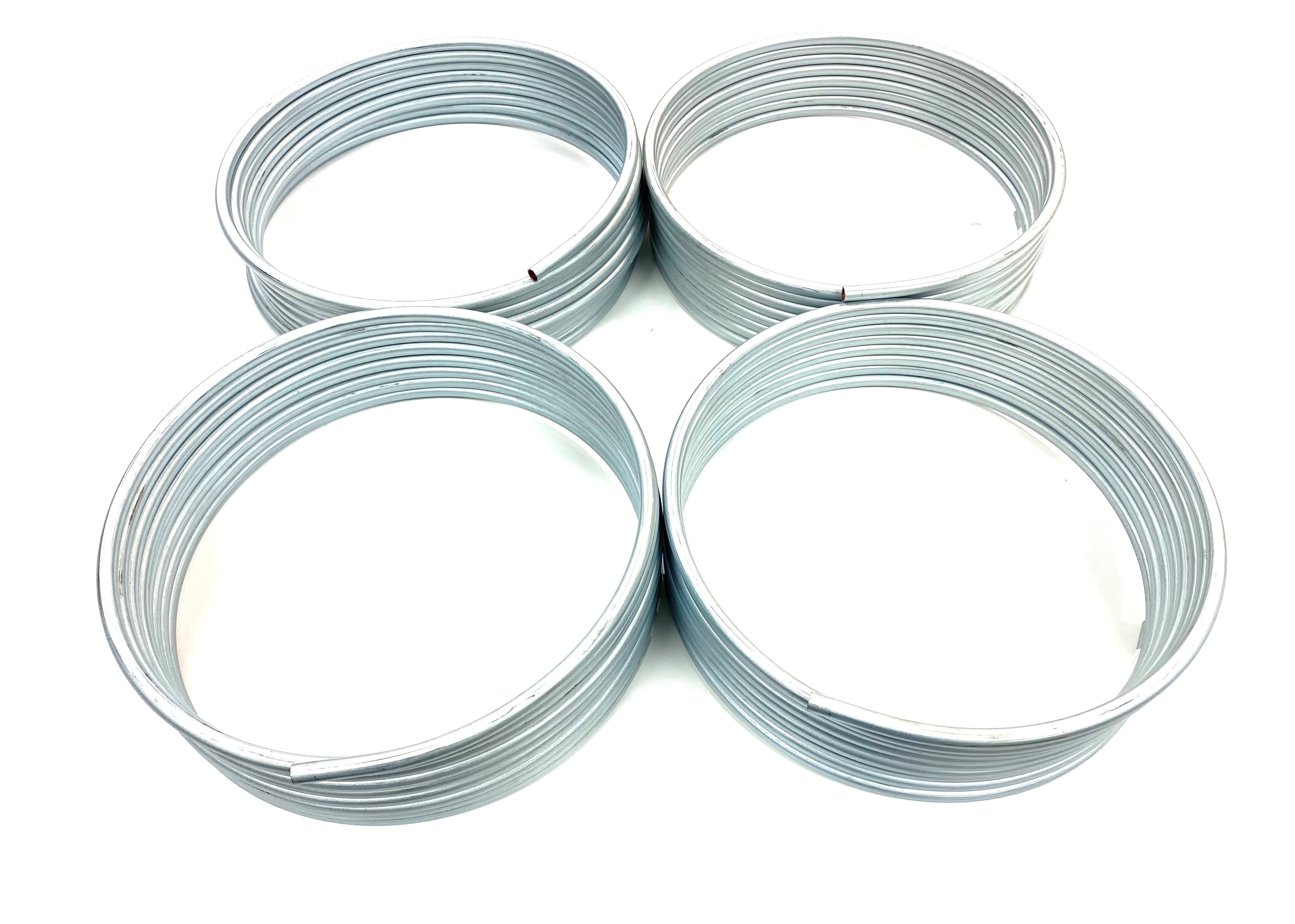 The Stop Shop Four Coils of 25 Foot Zinc Plated 3/8 Inch Tubing - Fuel ...