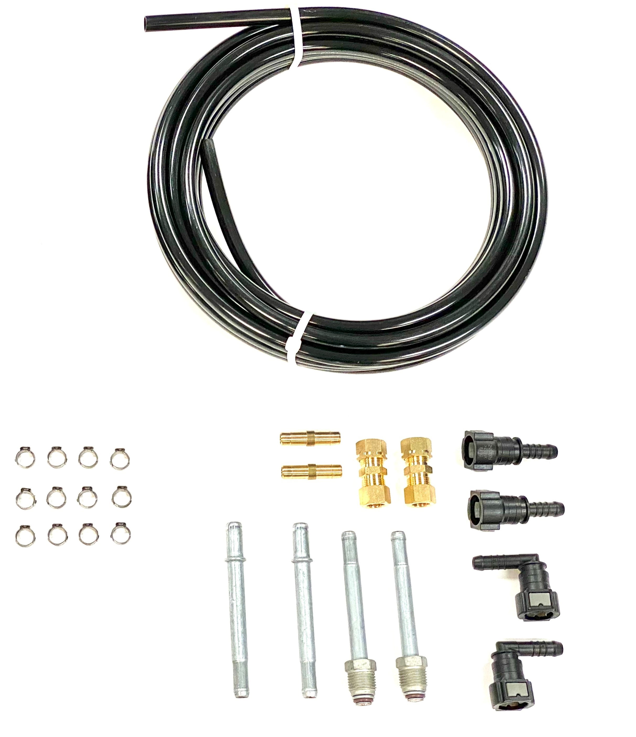 The Stop Shop Nylon or Steel Fuel Line Replacement Kit. Fittings/Tubing ...