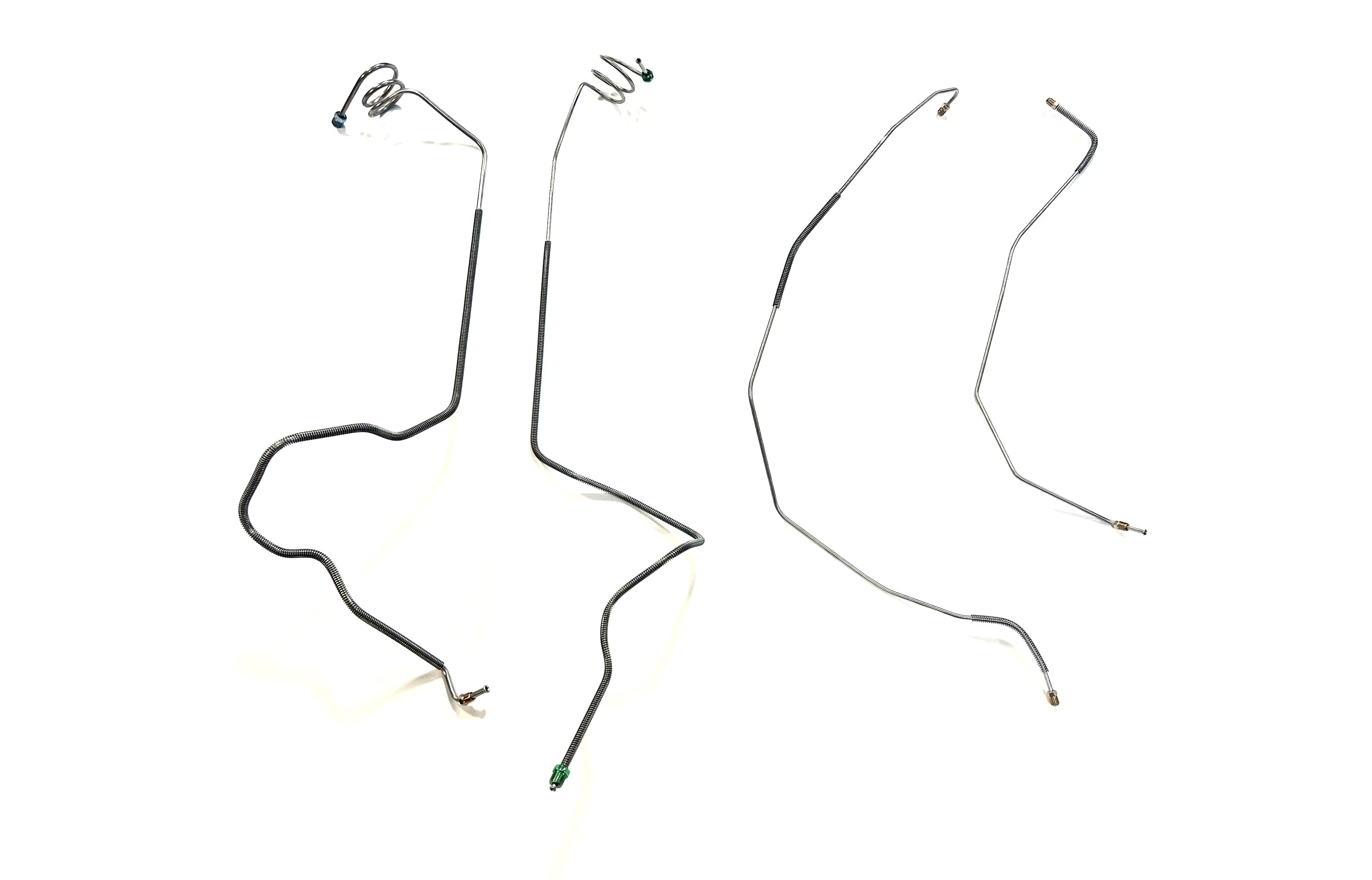 The Stop Shop Stainless Steel Front Brake Line Kit. Compatible with ...