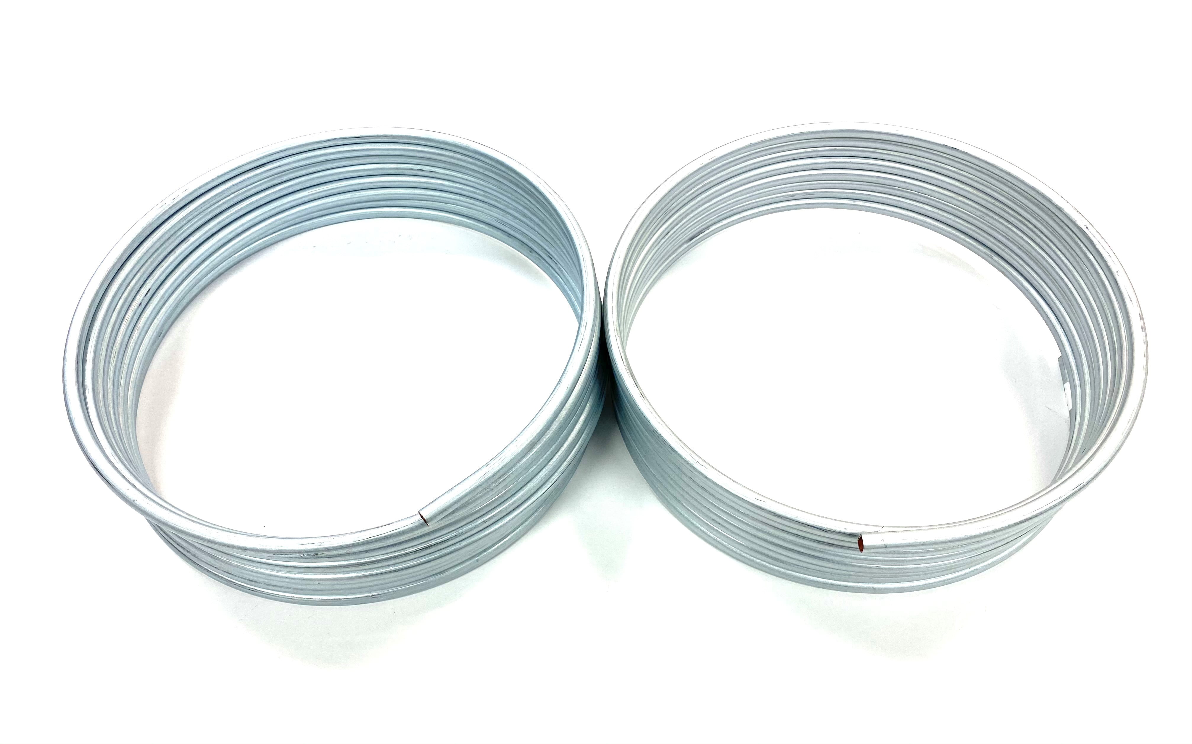 The Stop Shop Two Coils of 25 Foot Zinc Plated 3/8 Inch Tubing - Fuel ...
