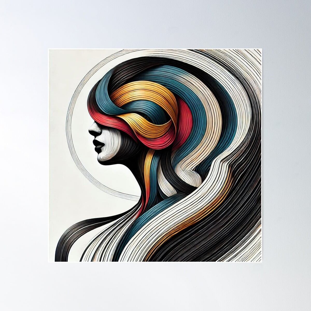 The Story Of The Threads Poster Wall Art, Modern Wall Decor For Living ...