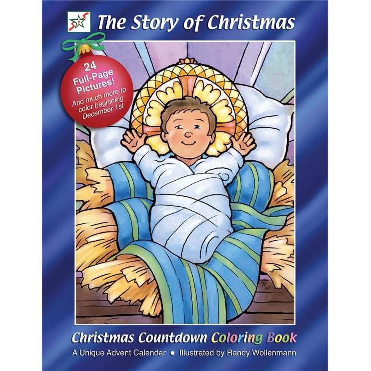 The Story of Christmas Countdown Coloring Book - Walmart.com