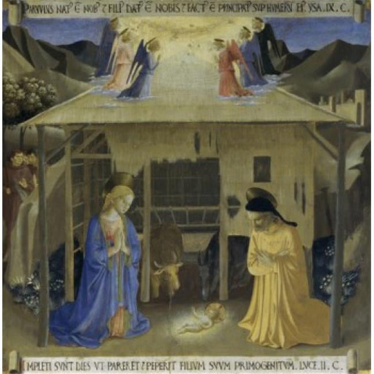 The Story of the Life of Christ Detail-Nativity Fra Angelico Ca 1400 ...